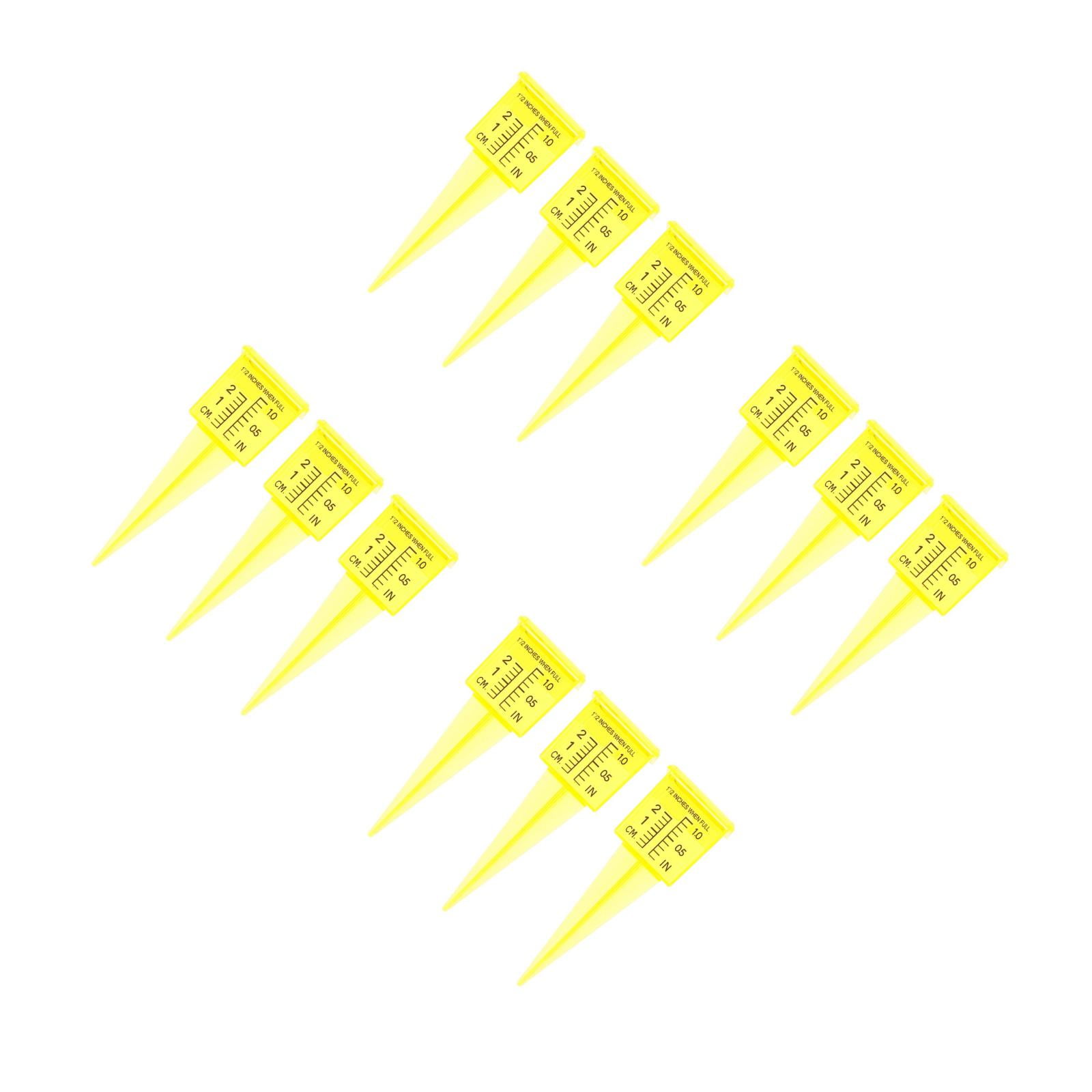 Raindrops 12 pcs Outdoor Rain Gauge Plastic Rain Gauge Accurate ...