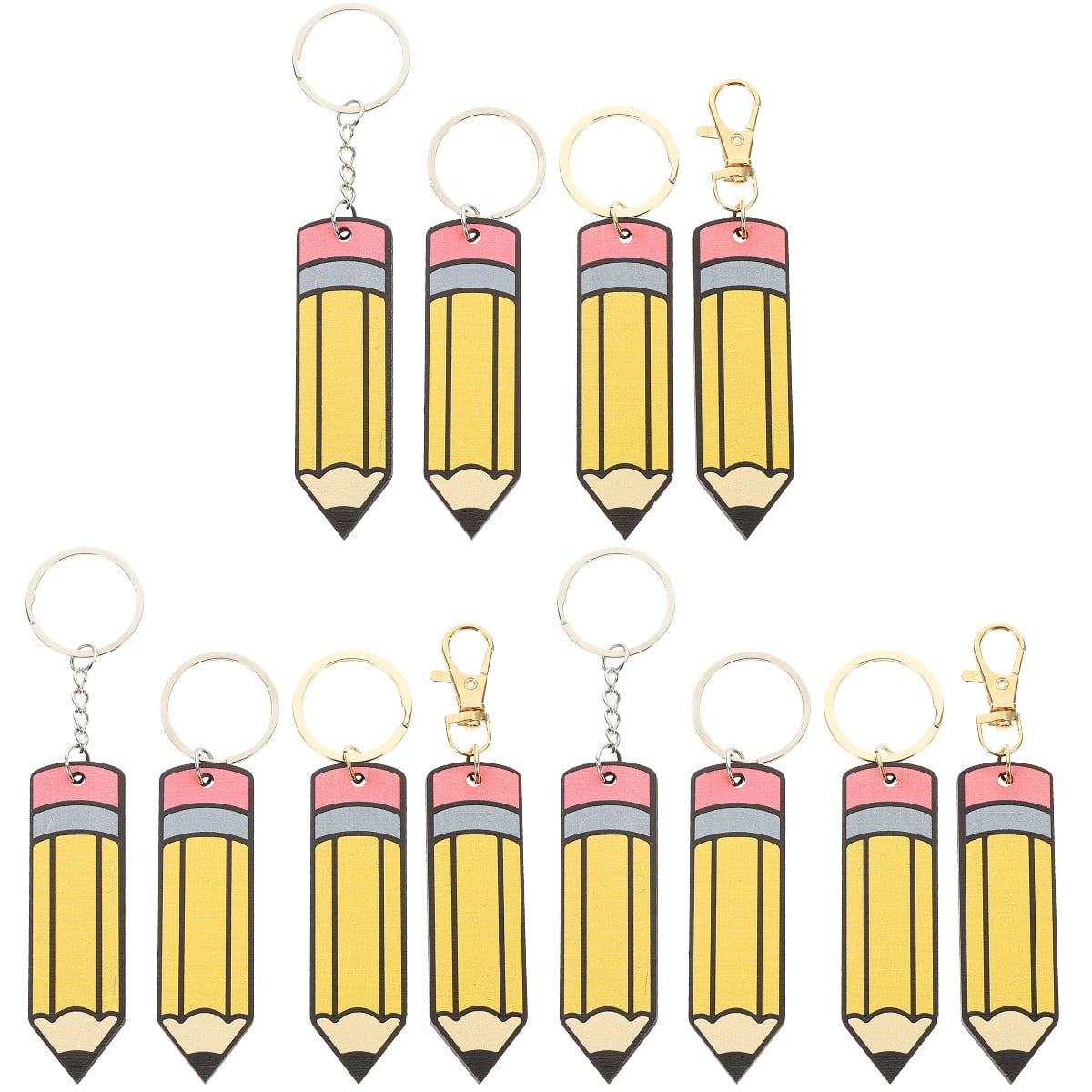 Raindrops 12 pcs Pencil Keychains Wood Keychains Pencil Keychains for ...