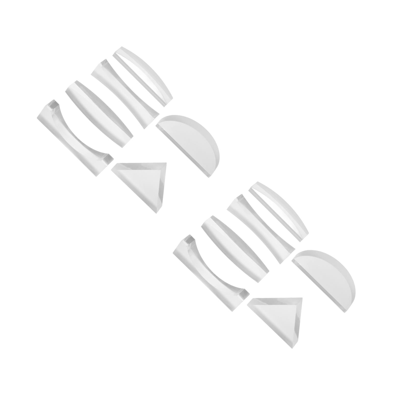 Raindrops 12 pcs Physics Experiment Lens Different Shapes Optical ...