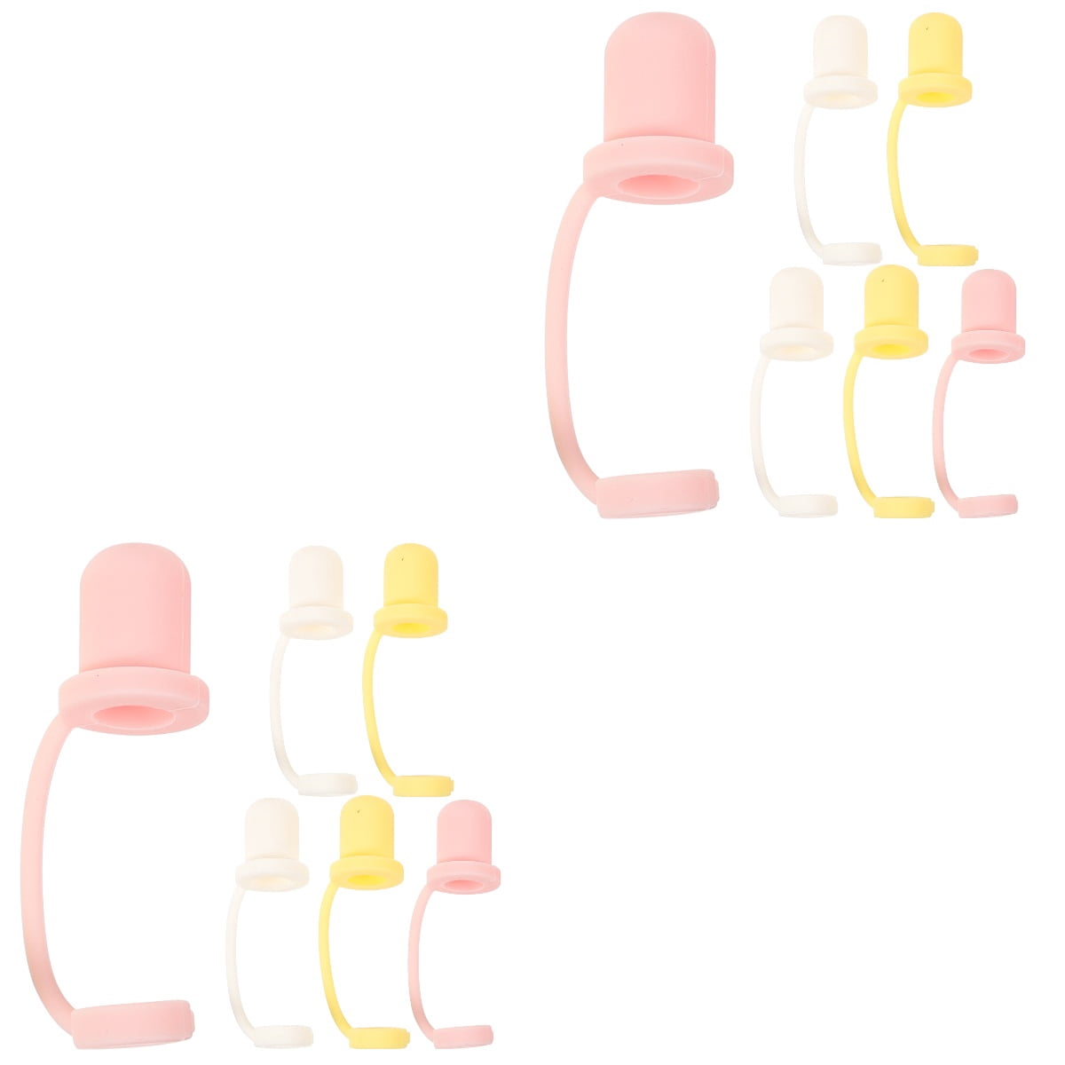 Raindrops 12 pcs Silicone Straw Plugs Drinking Straw Tips Covers Straw ...