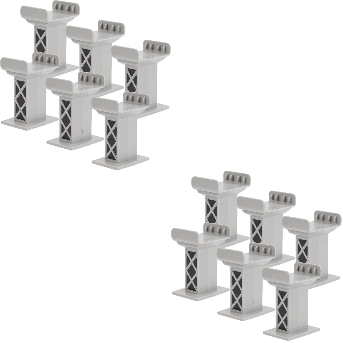 Raindrops 12 pcs Train Bridge Pier Toys Kids Train Bridge Support ...