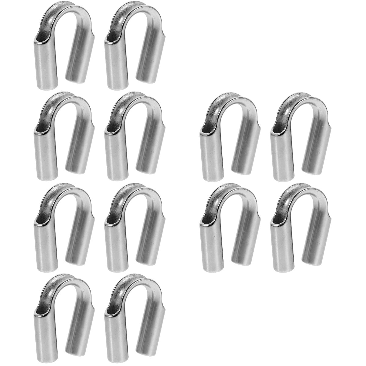 Raindrops 12 pcs Wire Rope Thimble Ferrule Crimping Tool 8mm Stainless ...