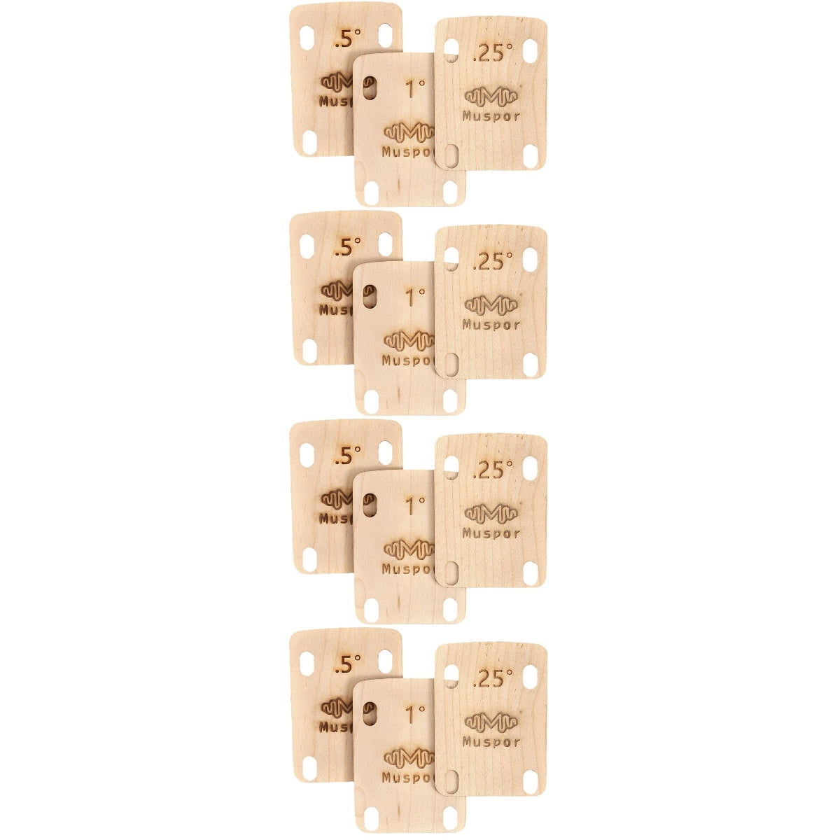 Raindrops 12 pcs Wooden Guitar Neck Shims Replacement Neck Shims Guitar ...