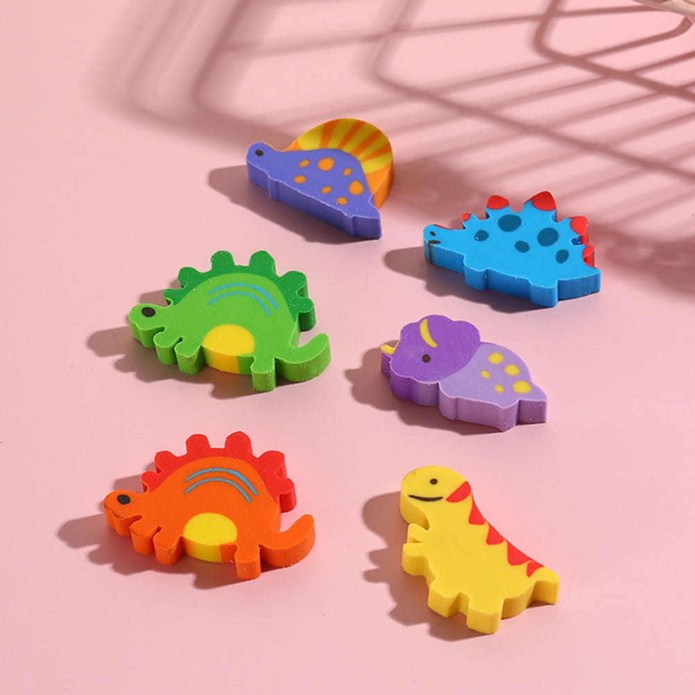 Raindrops 120 Assorted Color Dinosaur Mini Erasers Material for ...
