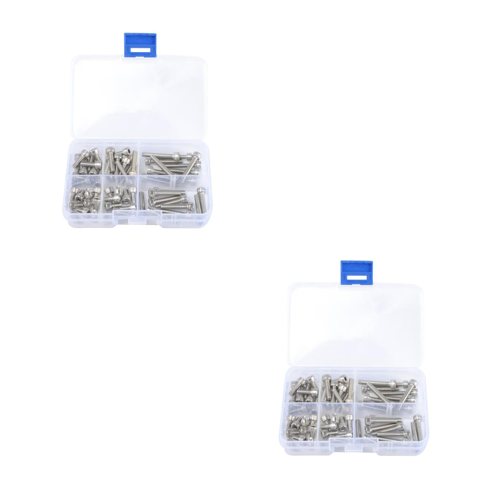 Raindrops 120 PCS Stainless Steel Screws and Nuts M8 M20 M25 Socket ...