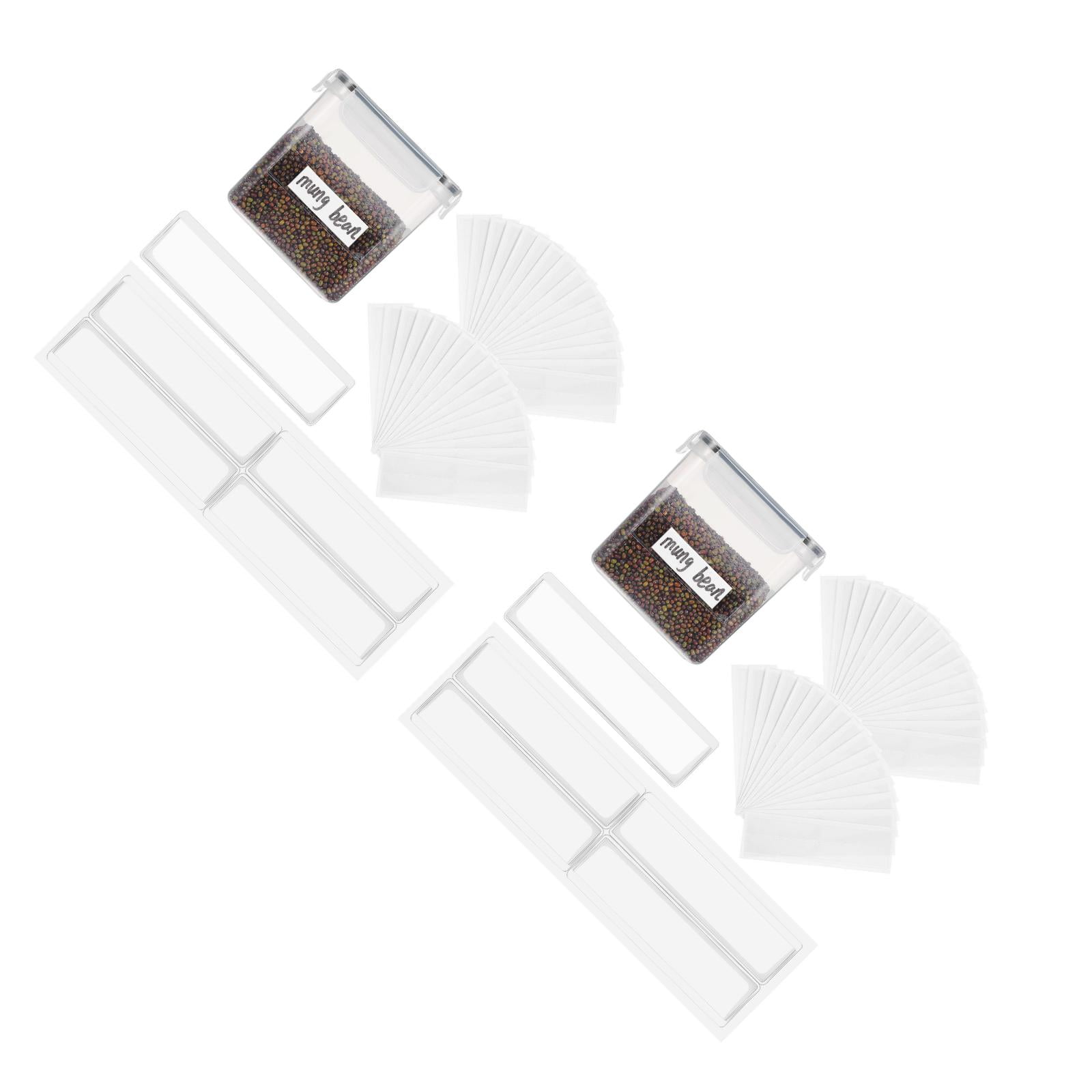 Raindrops 120 Packs Self-Adhesive Label Holders, Clear Index Card ...