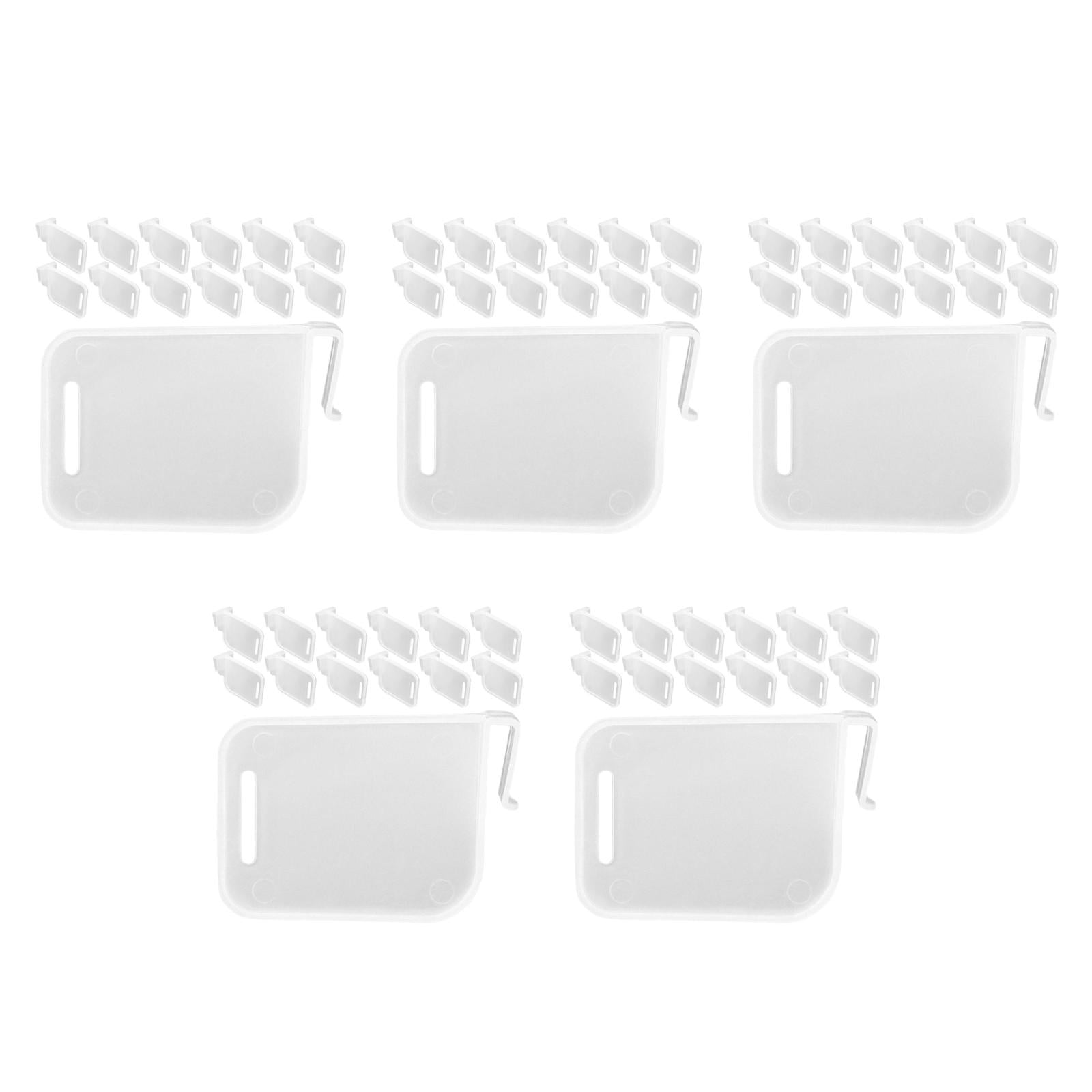 Raindrops 120 pcs Adjustable Fridge Bin Partition White Plastic Fridge ...