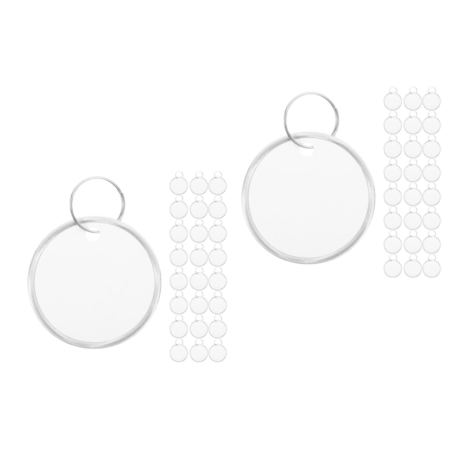Raindrops 120 pcs Aluminum Rim Key Tags Round Paper Tags With Split ...