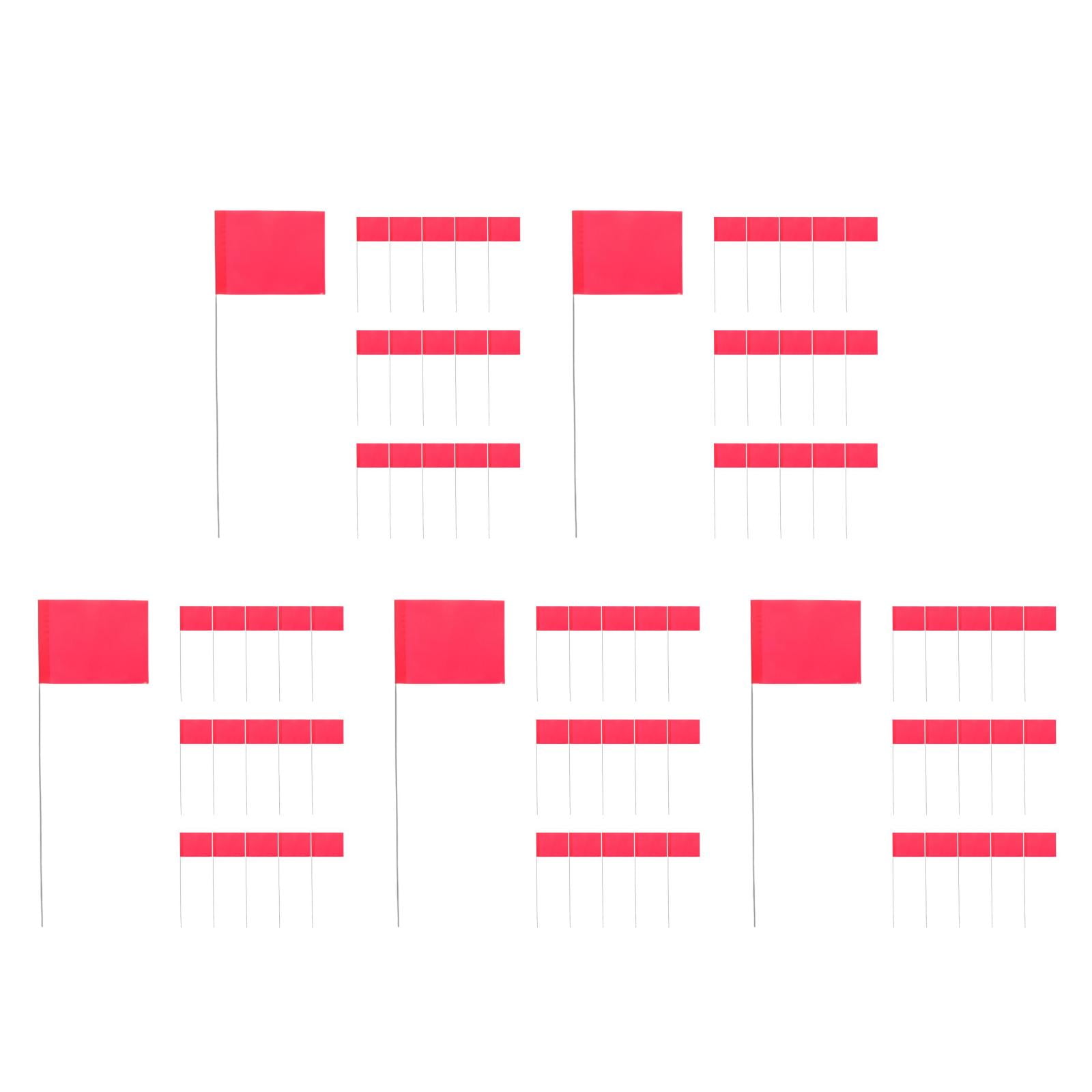 Raindrops 120 pcs Industrial Underground Utilities Marking Flags with ...