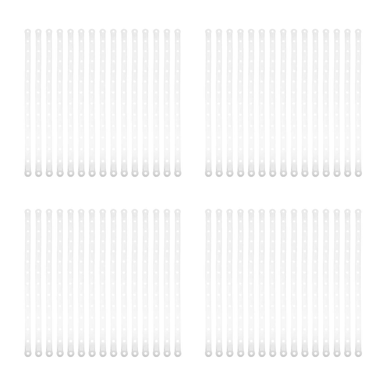 Raindrops 120 pcs Plastic Hanger Display Strips Reusable Plastic Hanger ...