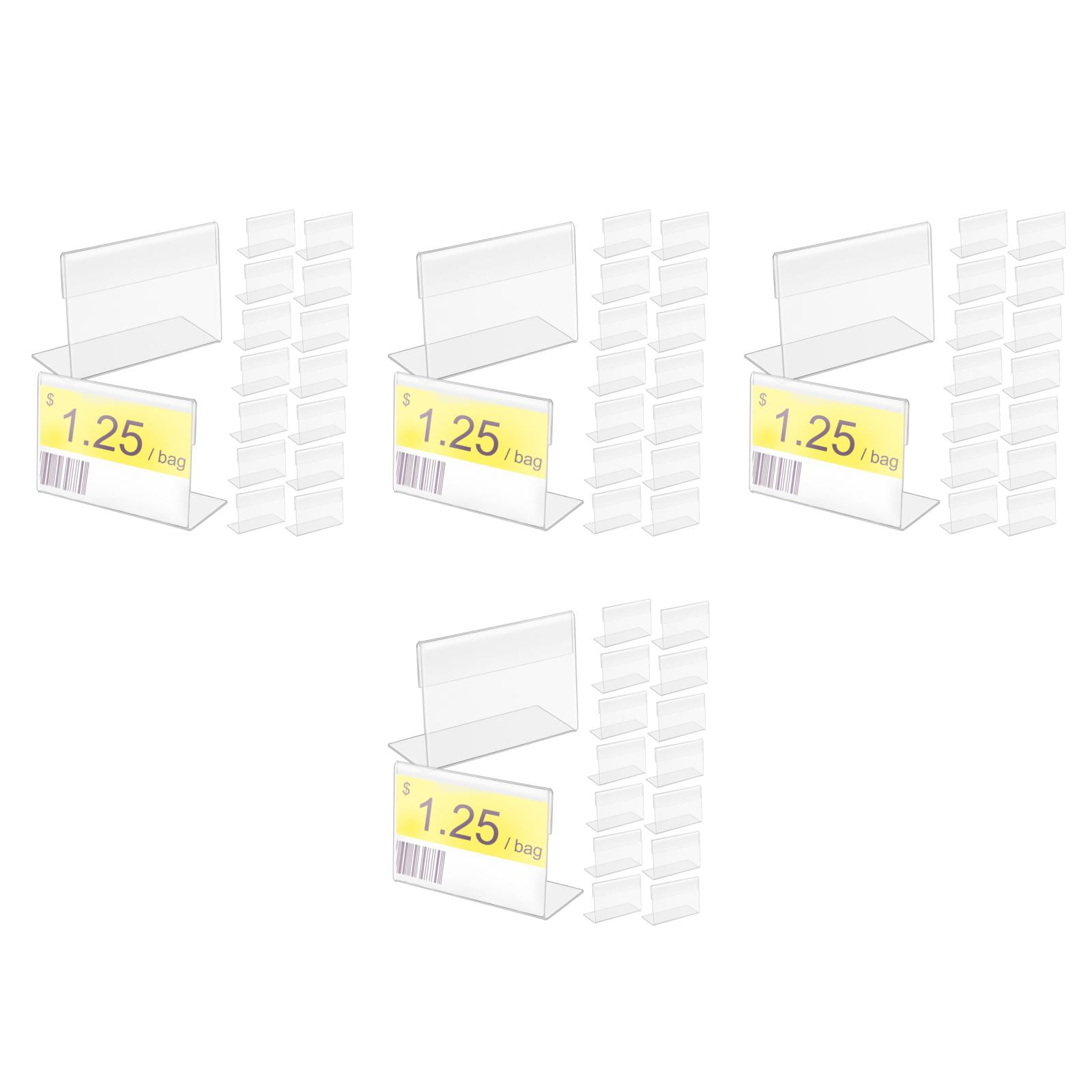 Raindrops 120 pcs Table Sign Holders Clear Restaurant Sign Display ...