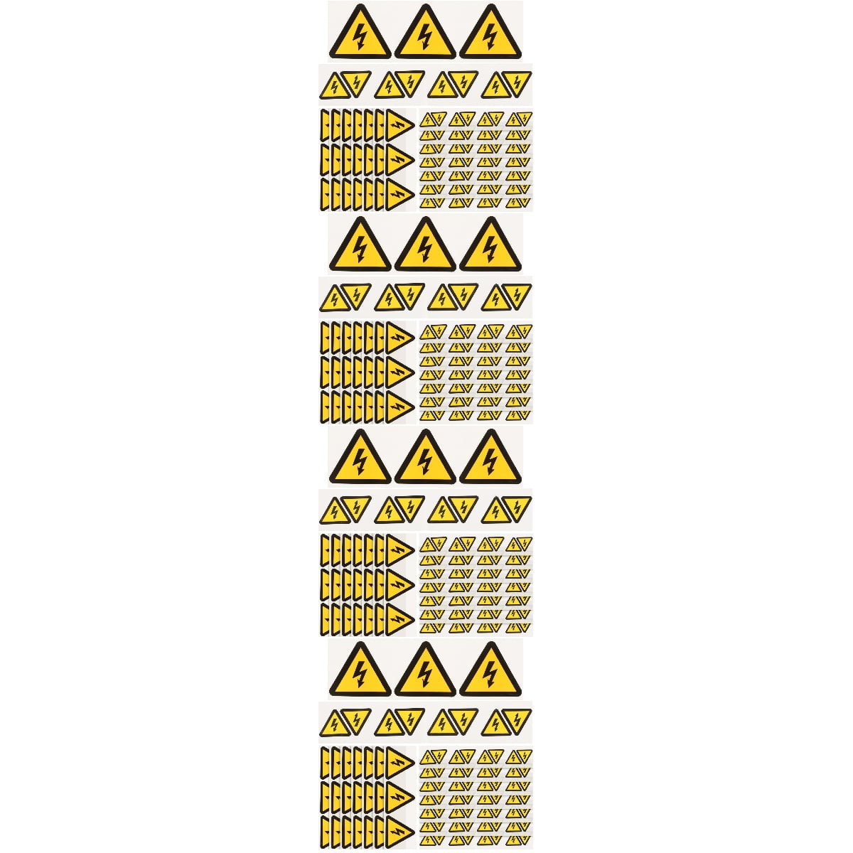 Raindrops 120 pcs Warning Stickers Adhesive Labels Electrical Shocks ...