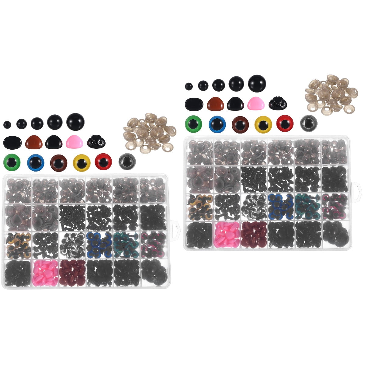 Raindrops 1200 Pcs Safety Eyes Craft Eyes Crochet Eyes Button Eyes ...
