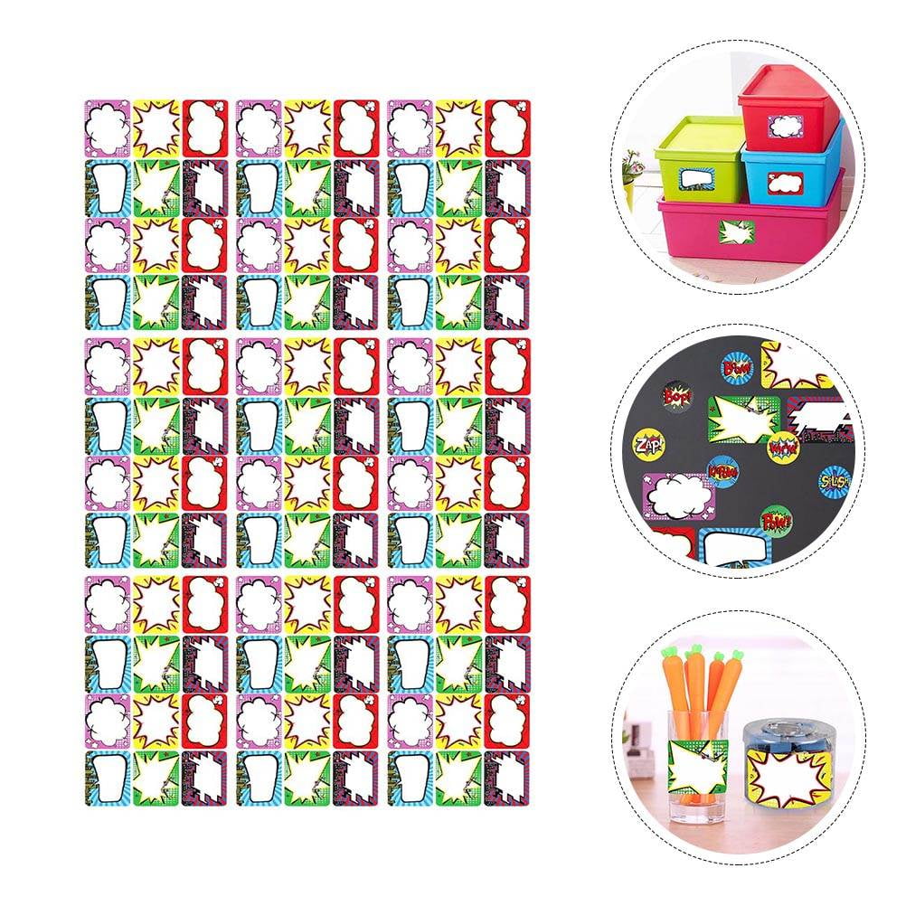 Raindrops Name Tag Stickers Paper 120Pieces 2.95x1.97x0.04in - Walmart.com
