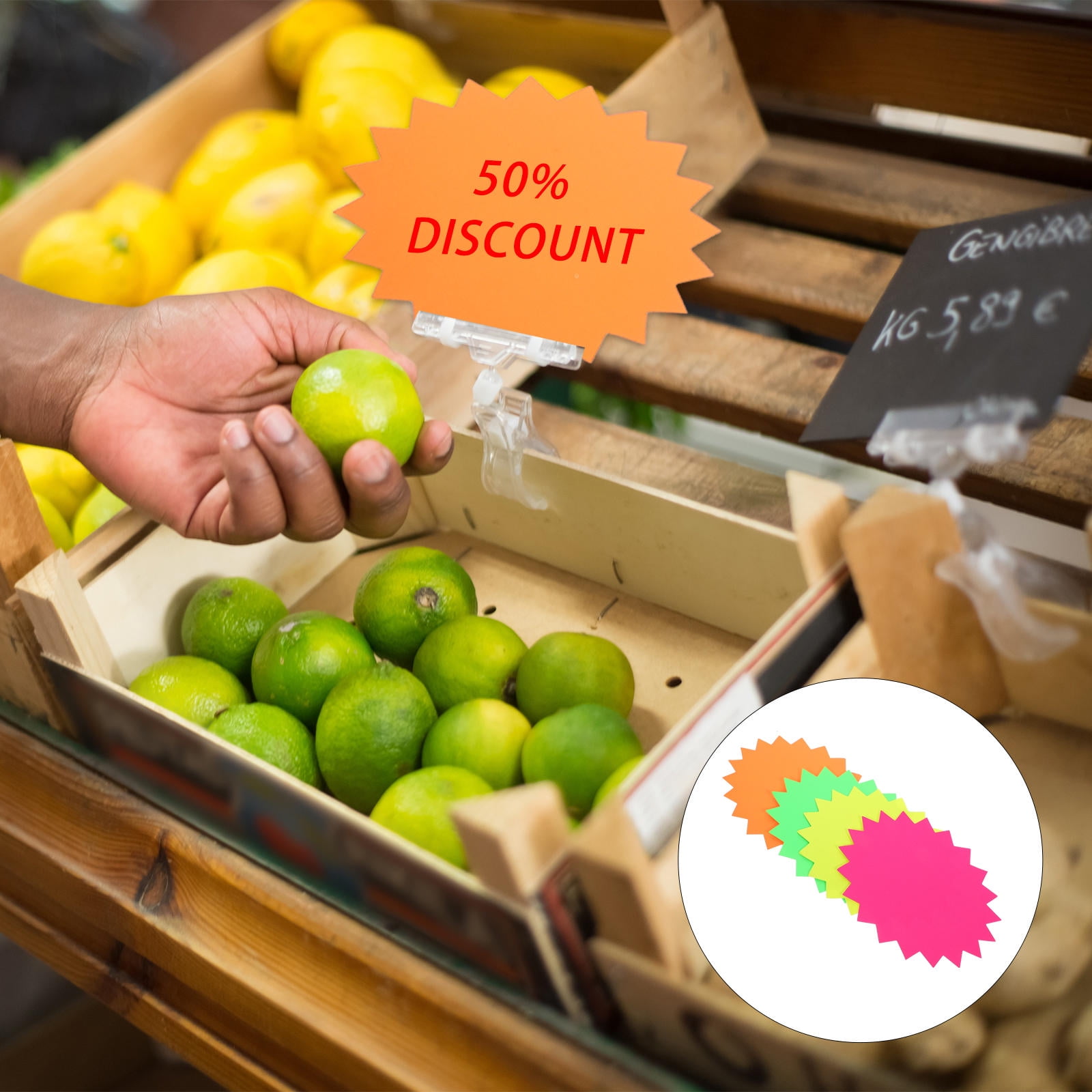 Raindrops Store Sign Label Stickers Paper 120pcs - Walmart.com