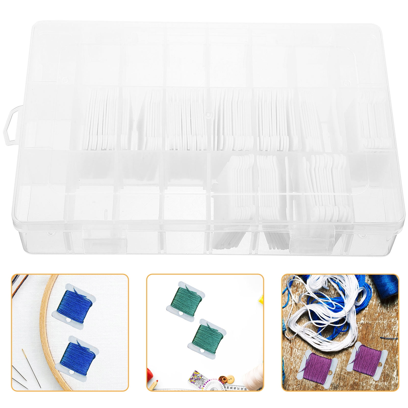 Raindrops 120Pcs Thread Winding Plate for Artisans Plastic Transparent ...