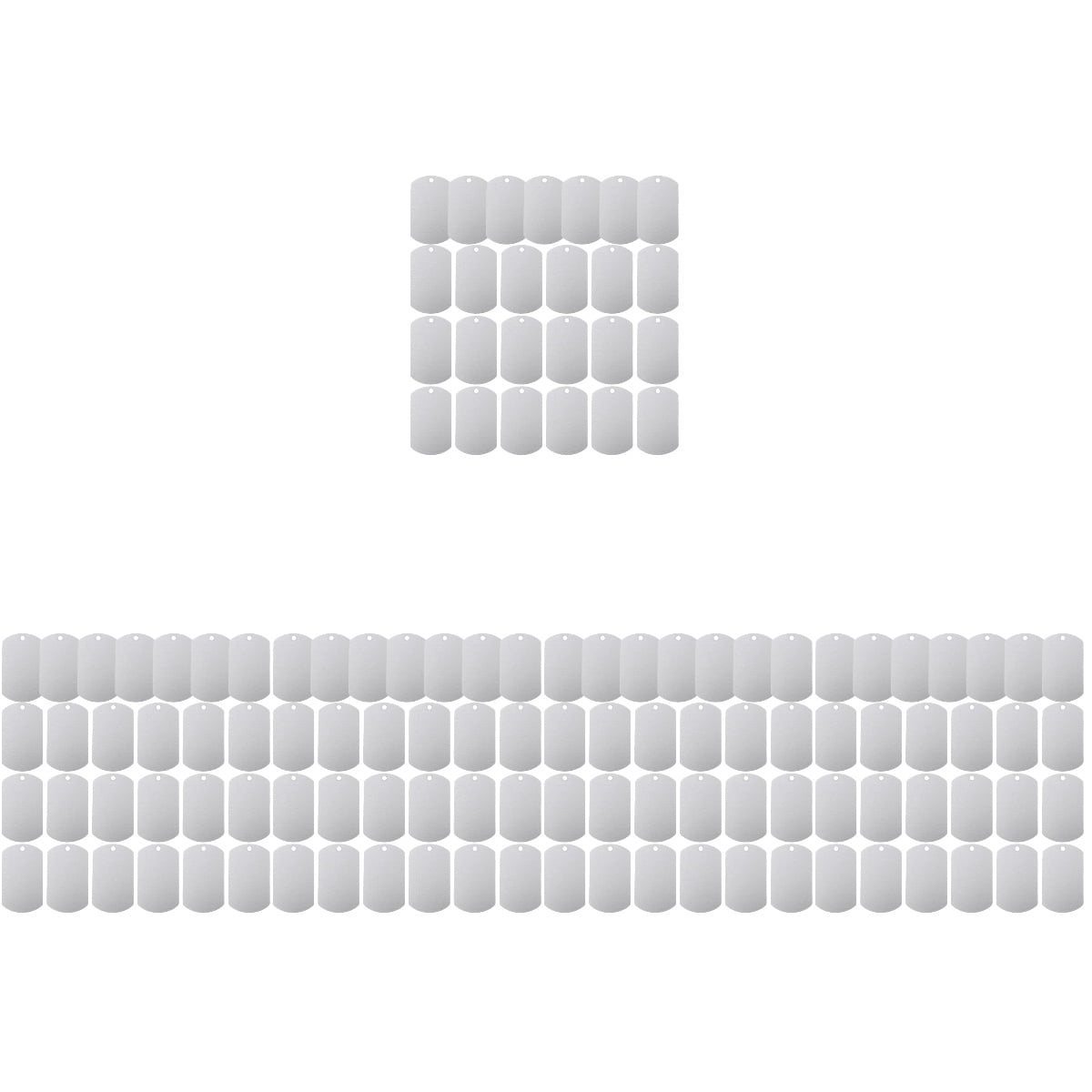 Raindrops 125 pcs Dog Tags Blank Cattle Tags Cow Tags Pet Name Tags Dog ...