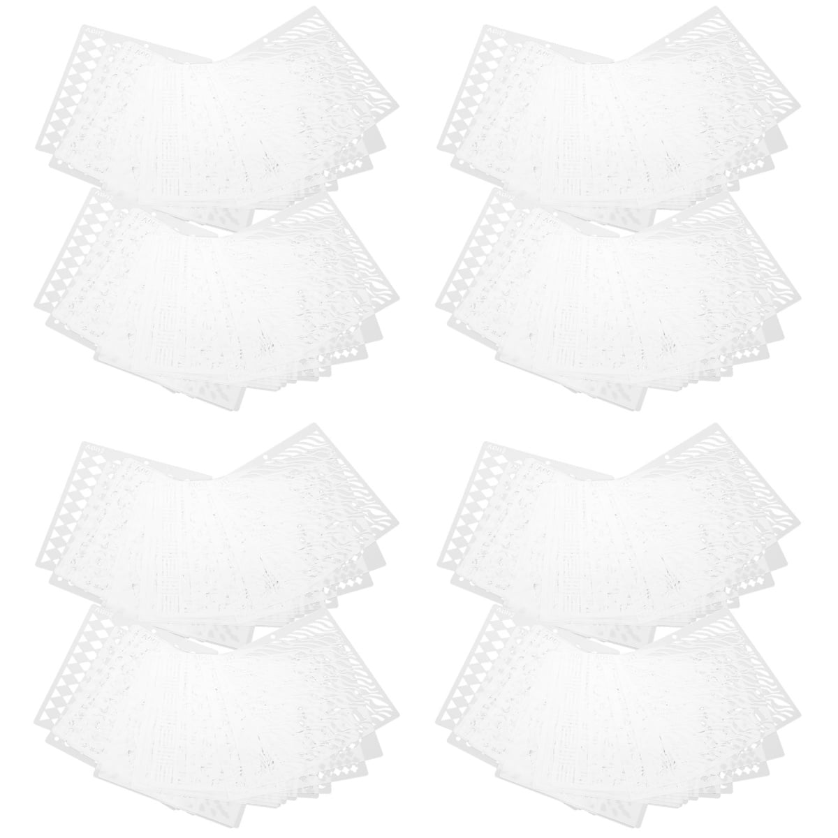 Raindrops 128 pcs Multi-function Painting Templates Reusable Templates ...