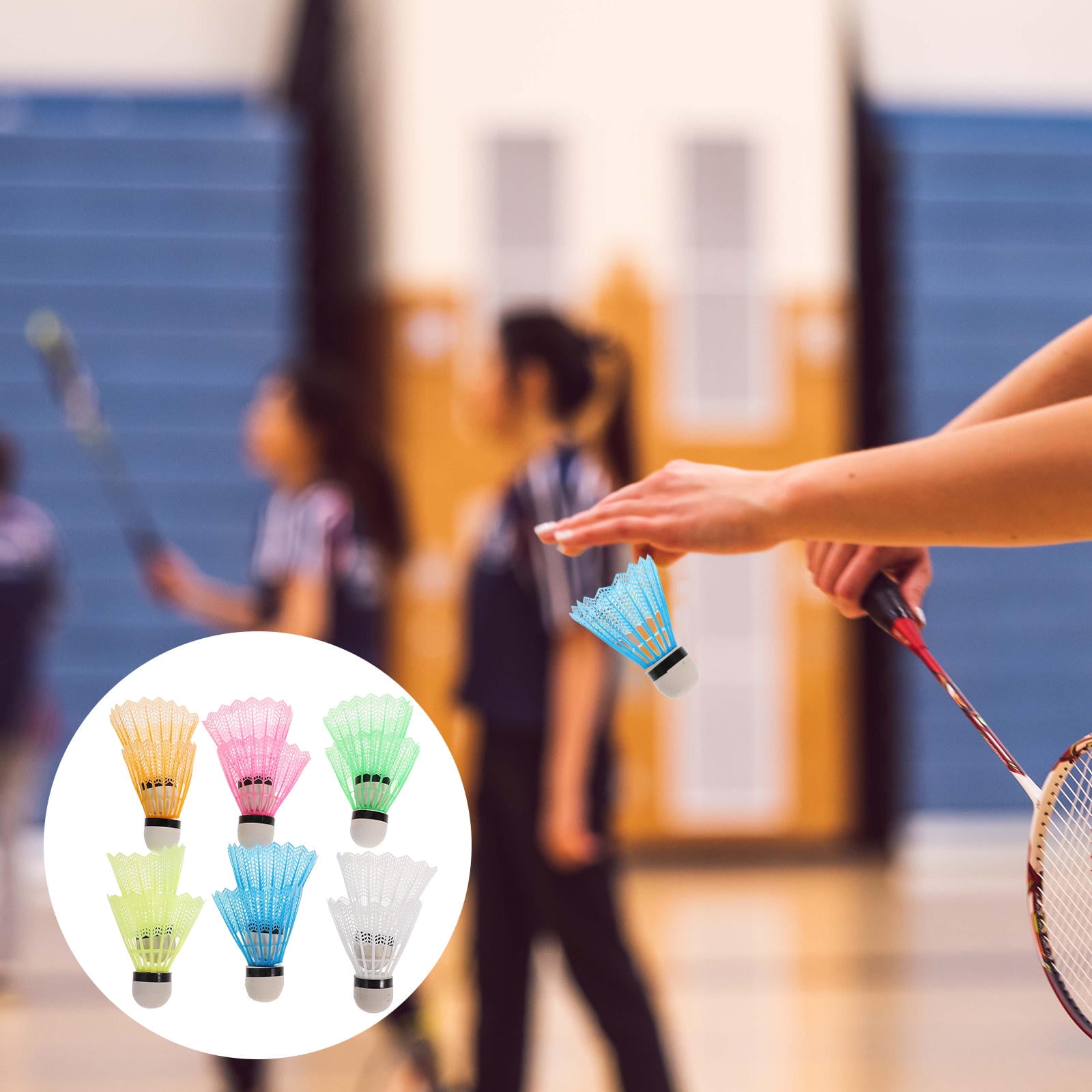 Raindrops 12Pack Multicolor Shape Badminton Shuttlecocks for Training ...