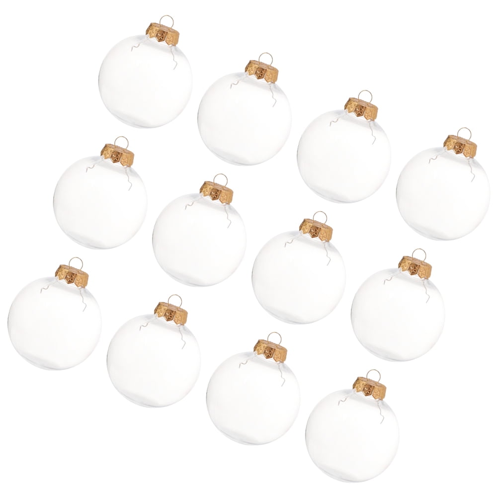Raindrops 12Pcs Clear Plastic Empty Baubles DIY Transparent Crafts ...