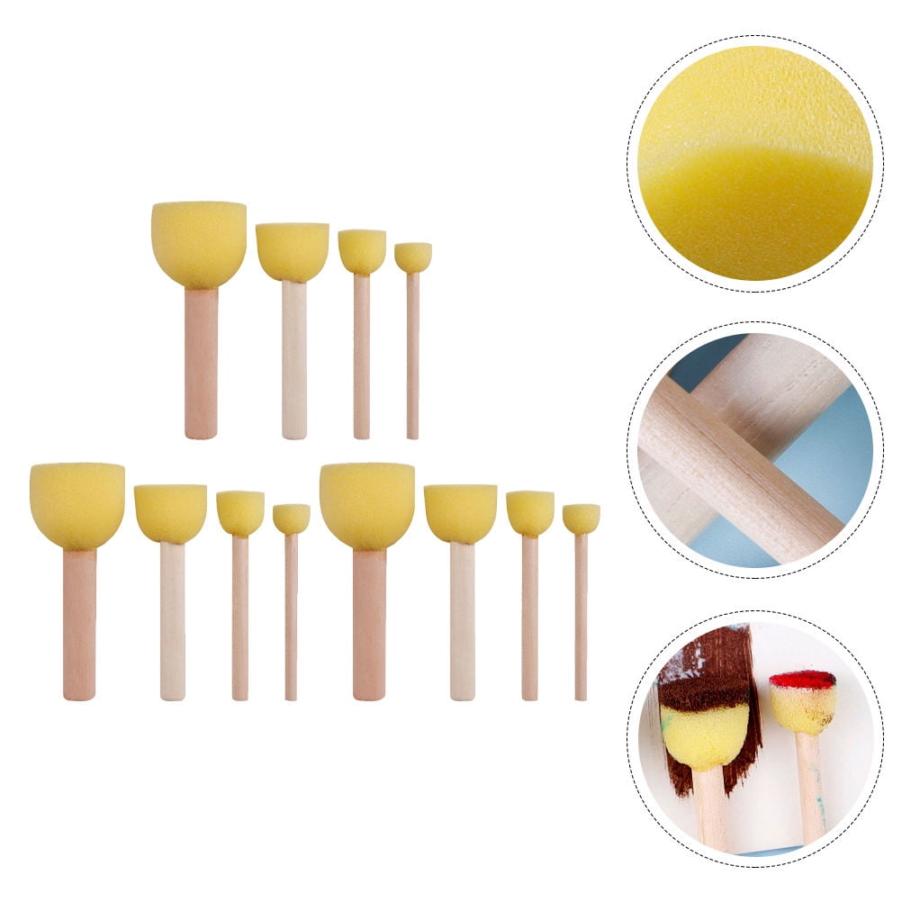 Raindrops Resilient Sponge Brush Yellow 12 Pcs - Walmart.com