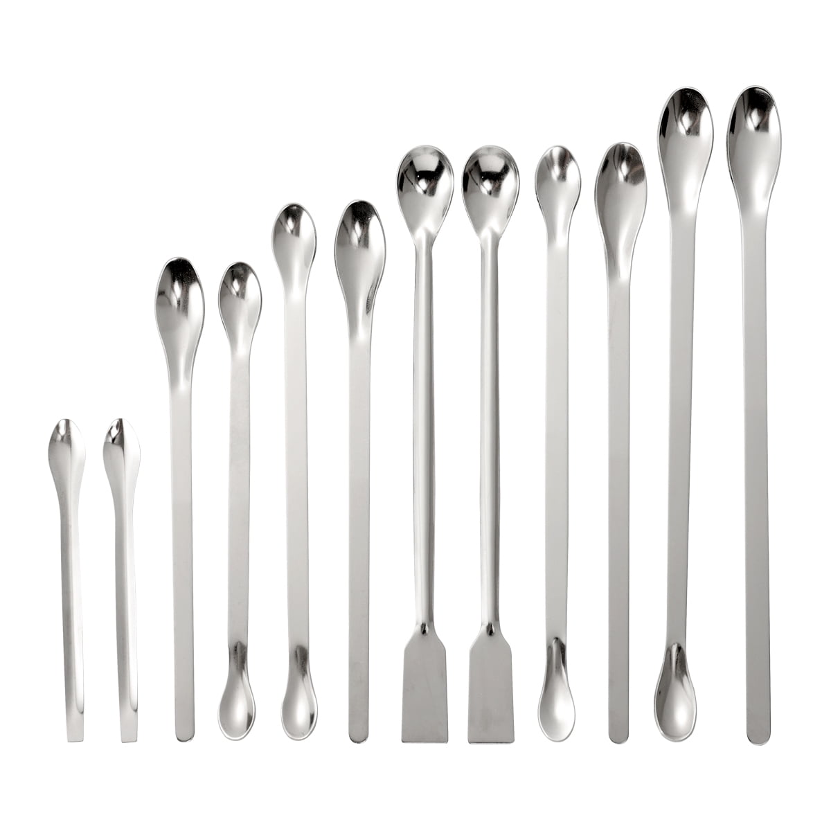 Raindrops 12Pcs Lab Sampling Spoon Flat Handles For Laboratory Use ...