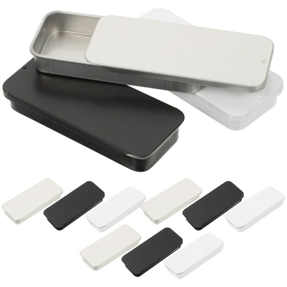 Raindrops 12Pcs Mini Boxes for General Users in Silver with Rectangular ...