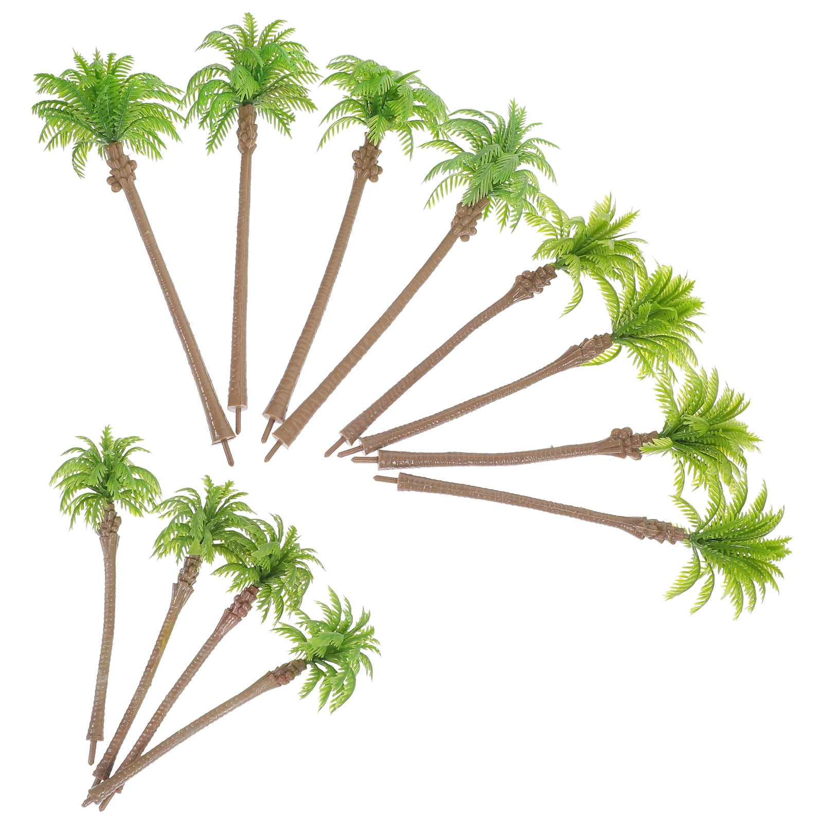Raindrops 12Pcs Miniature Palm Trees Models Miniature Scenery Landscape ...