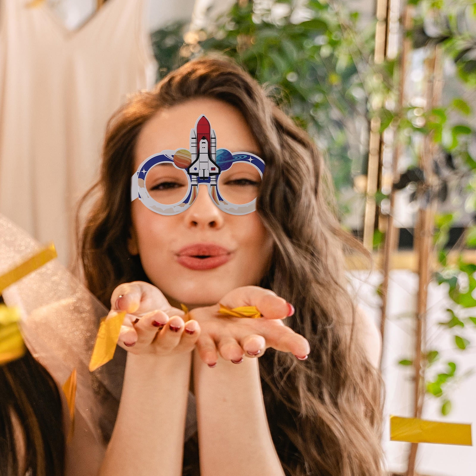 Raindrops 12Pcs Party Themed Glasses Paper Eyeglasses for Outer Space ...