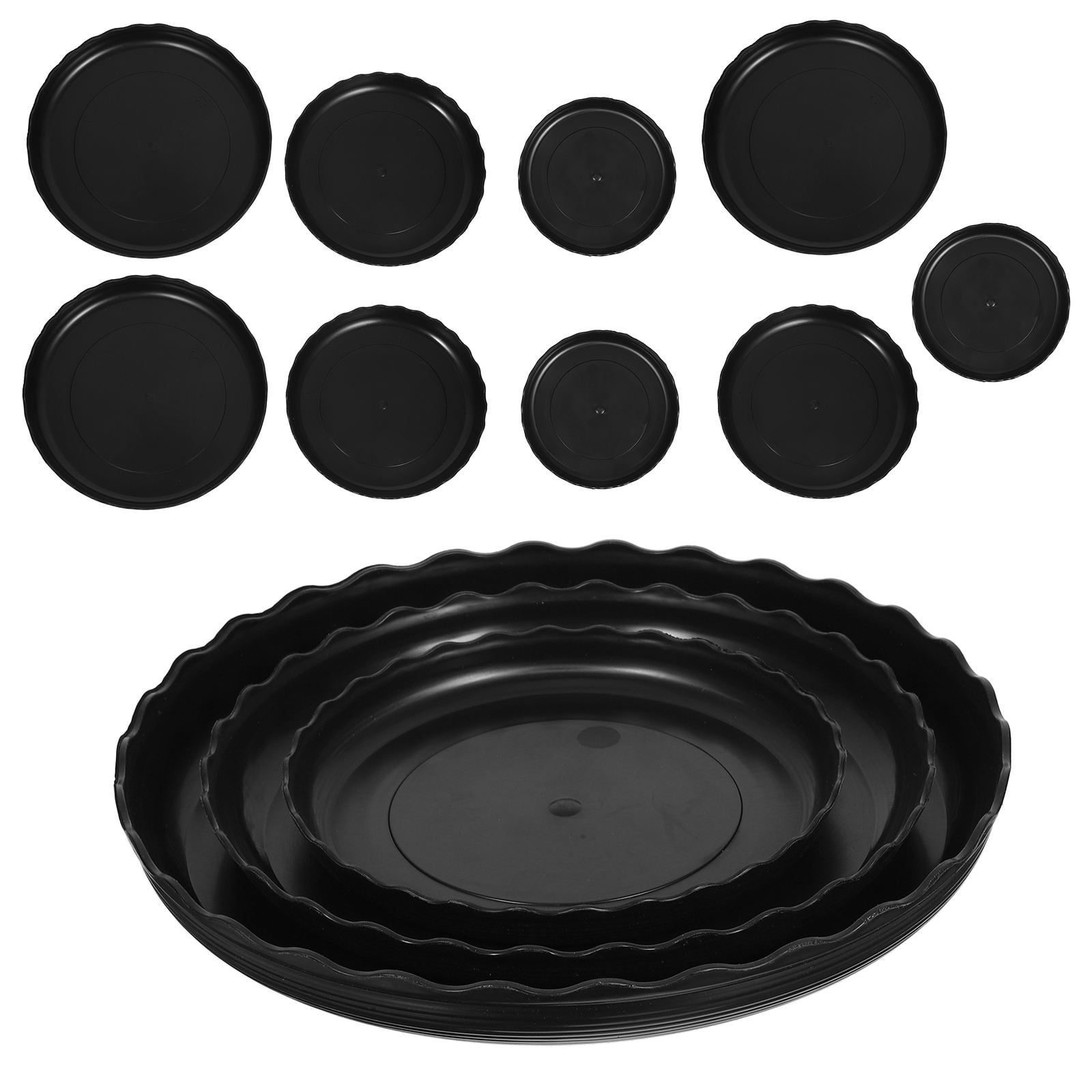 Raindrops 12Pcs Plant Saucer Tray Plant Saucers Heavy Duty Plastic ...
