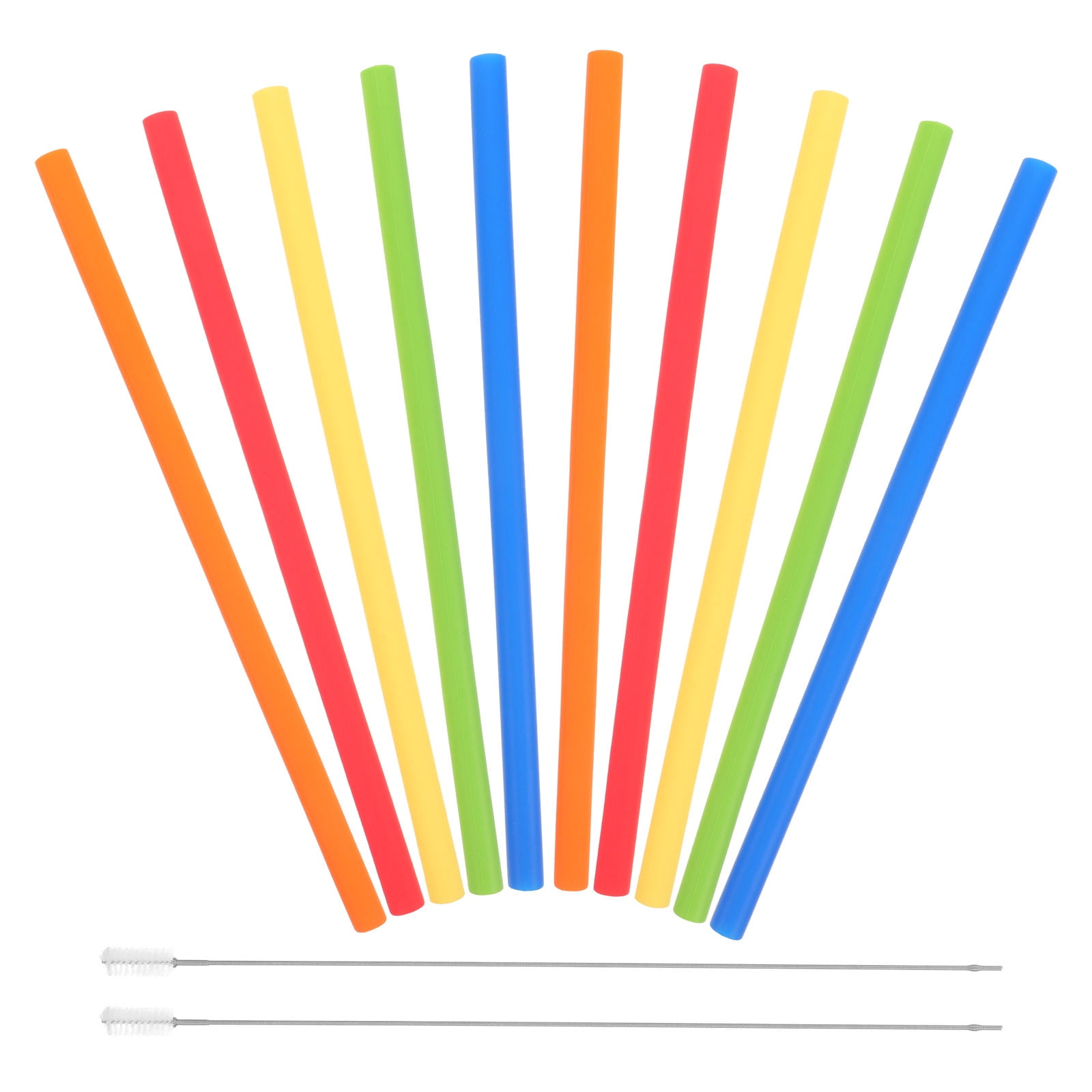 Raindrops 12Pcs Portable Reusable Straws Straight Tube Design For Milk ...