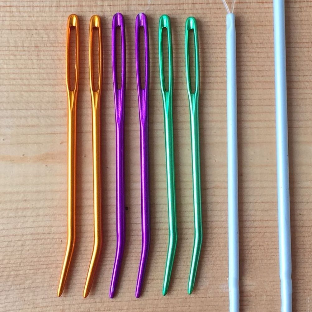 Raindrops 12Pcs Sewing Needle Assorted Color Curved Tip for Housewives ...