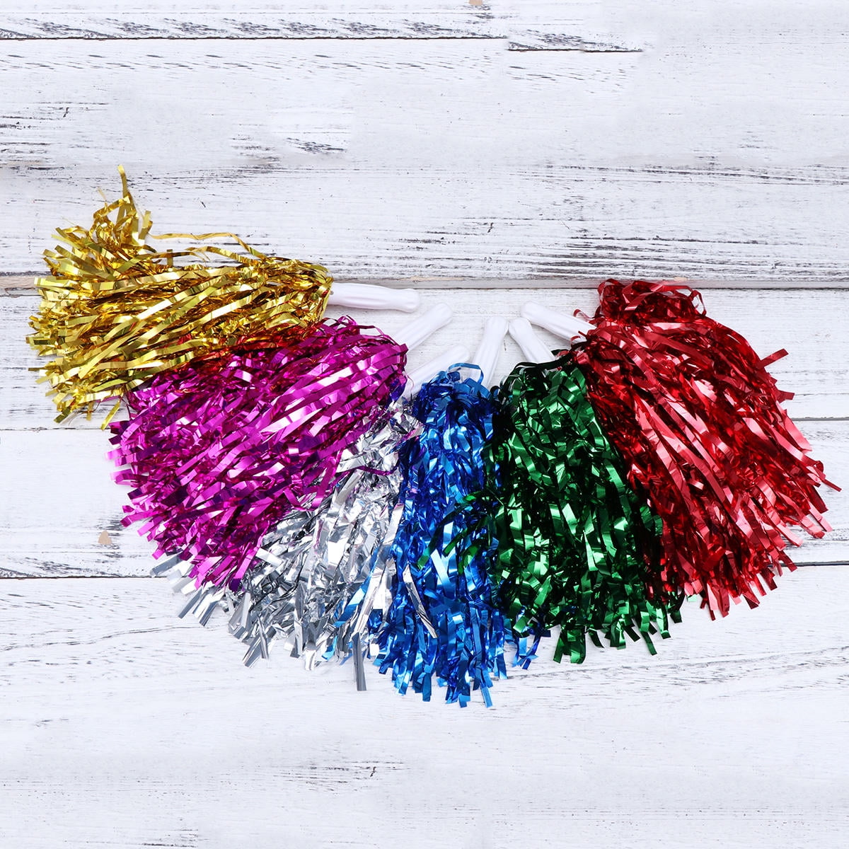 Raindrops Pom Poms for Sports Cheering, Eye-Catching Colors, Straight ...