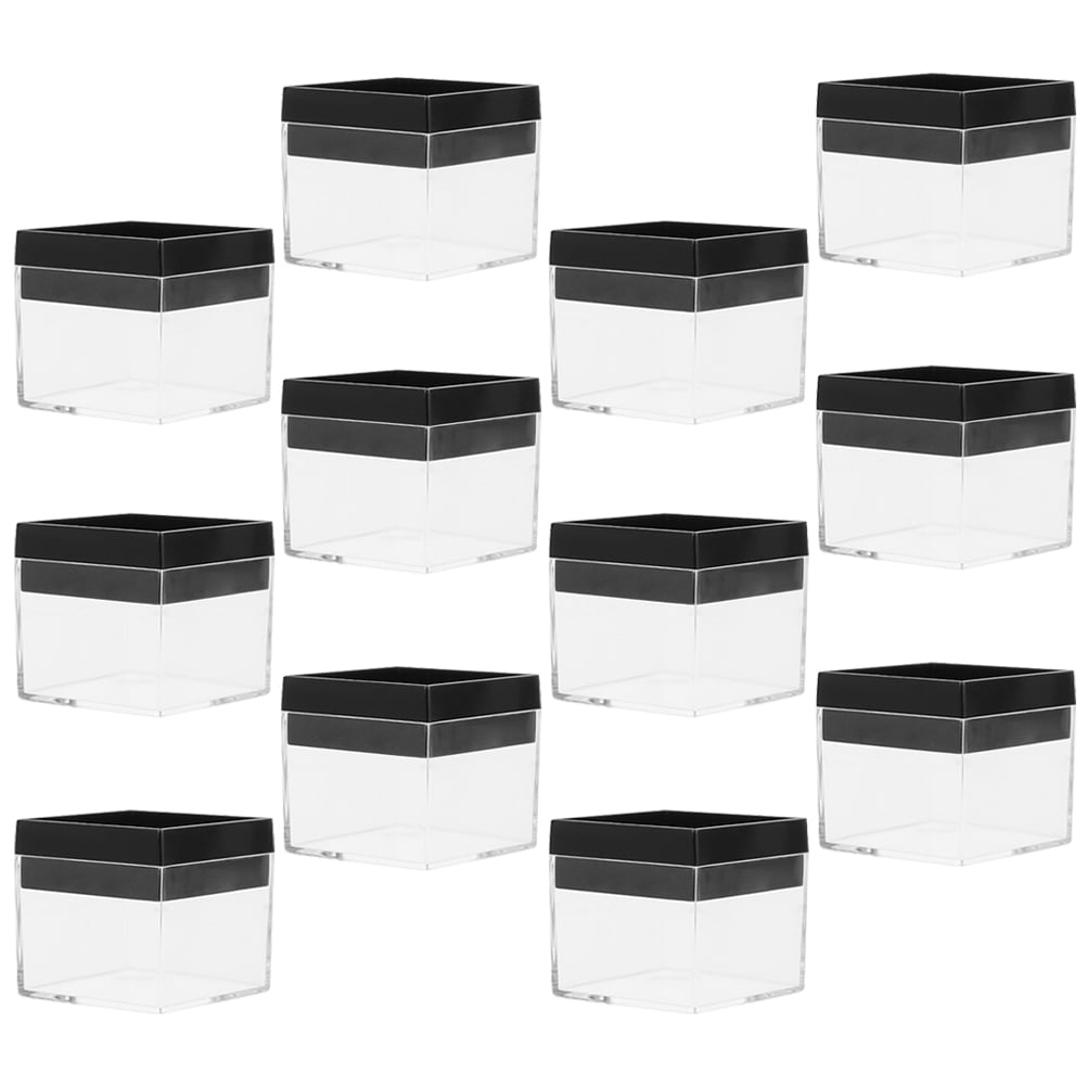Raindrops Rock Display Transparent Plastic 12Set Specimen Box Storage ...