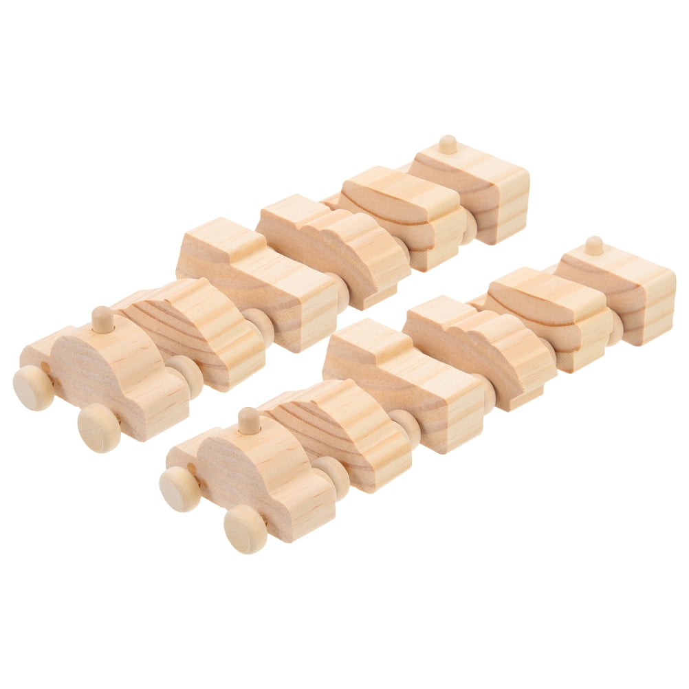 12pcs Unfinished Wooden Cars Small Cars Models Diy Blank Car Toys ...