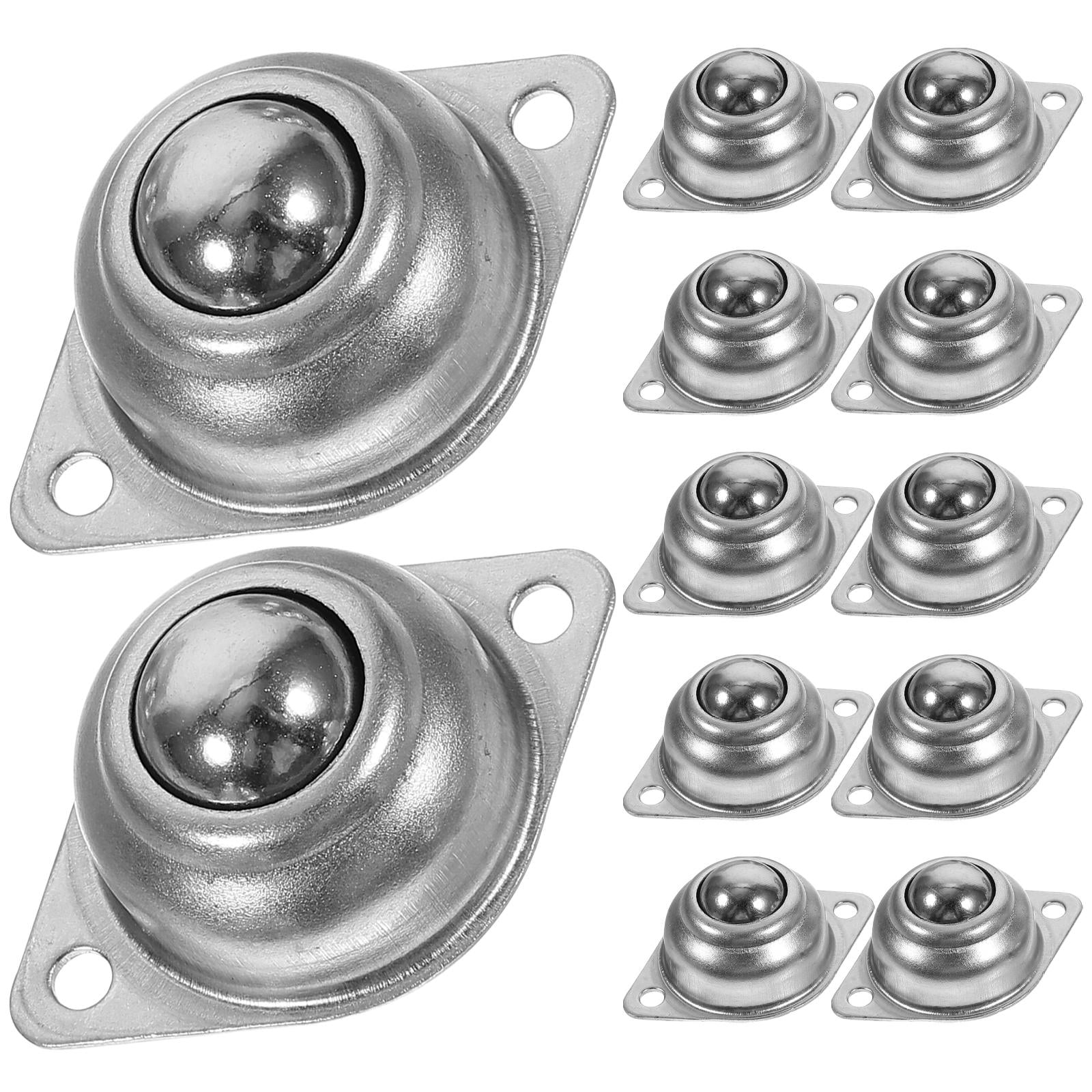 Raindrops 12pcs Caster Wheels Carbon Steel Small Wheels Rotation Pulley ...