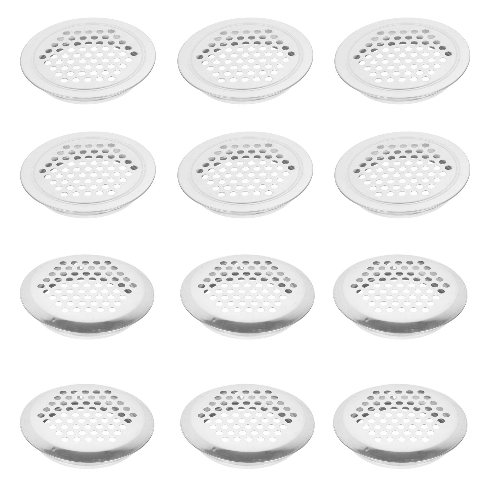 Raindrops 12pcs Circular Air Vents Stainless Steel Round Vents Mesh ...