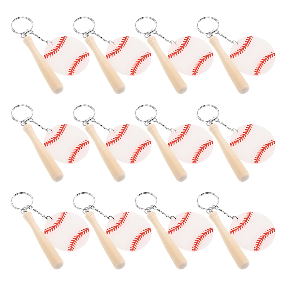 Raindrops 12pcs Cute Aesthetic Acrylic Baseball Keychains For Diy ...