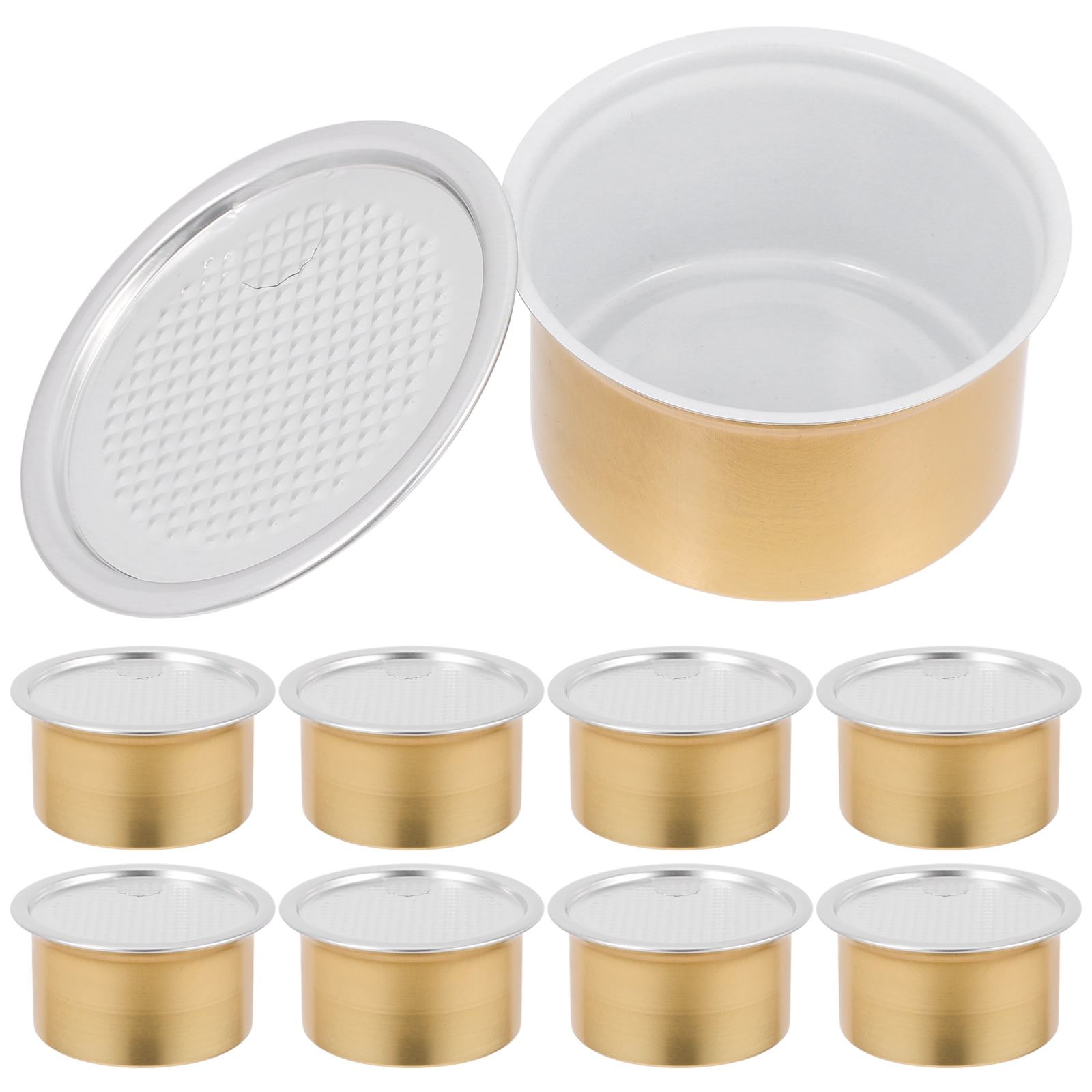 Raindrops 12pcs Kitchen Storage Jars with Lids Metal Canisters for Tea ...