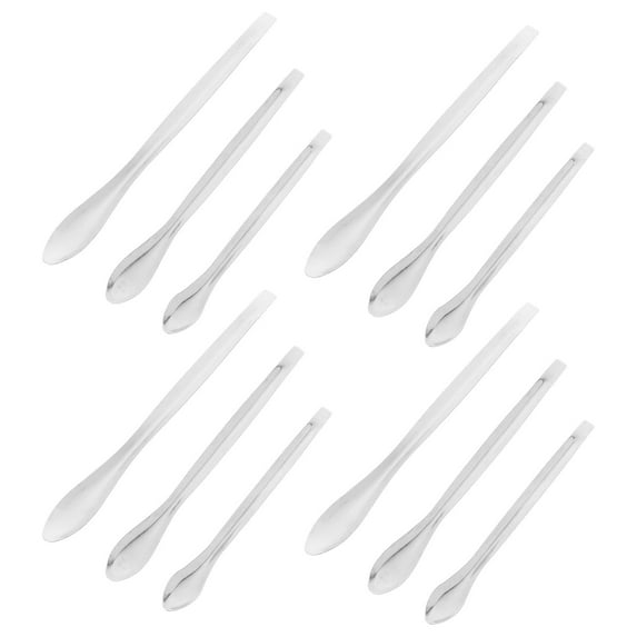 Raindrops 12pcs Lab Spoon Stainless Steel Scoop Reagent Sampling Scoop ...