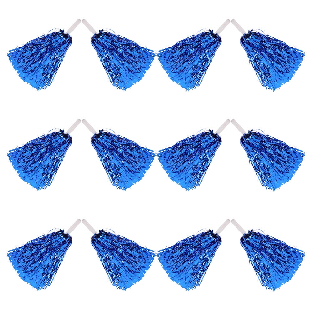 Raindrops 12pcs Metallic Cheerleading Pom Poms Sparkly Cheerleading ...
