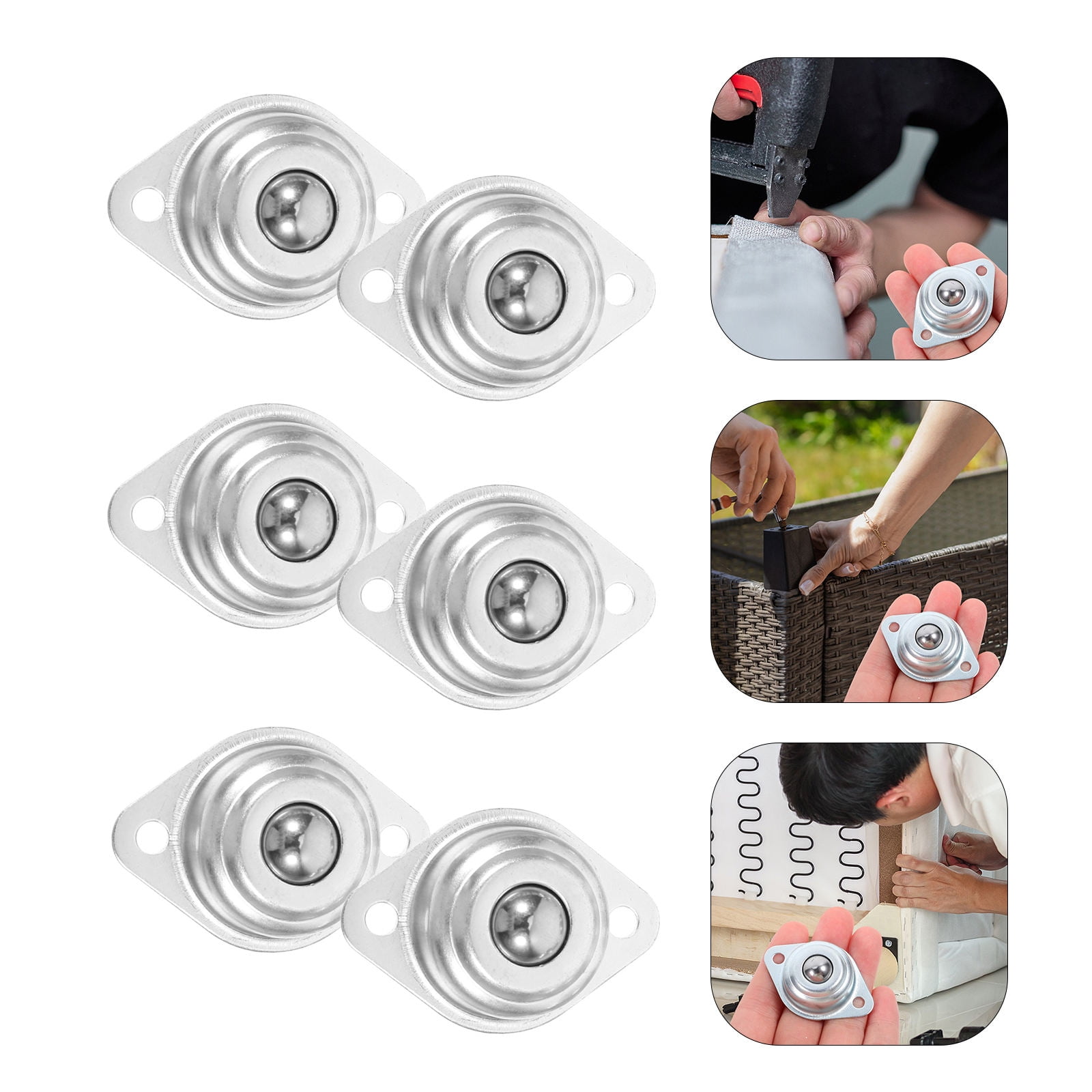 Raindrops 12pcs Mini Swivel Wheels Small Caster Wheels Swivel Casters ...