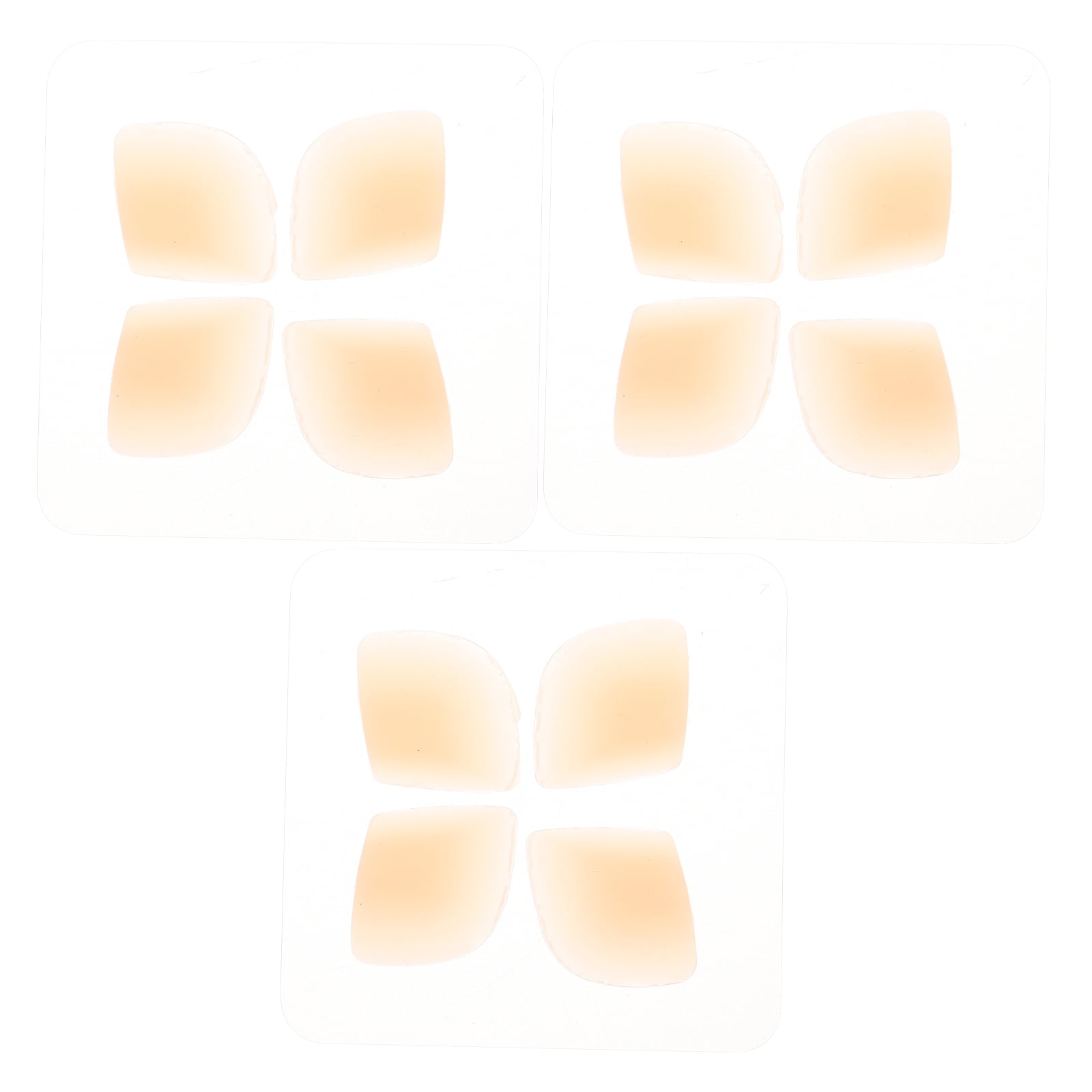 Raindrops 12pcs Transparent Silicone Ear Contour Patches Invisible Ear ...