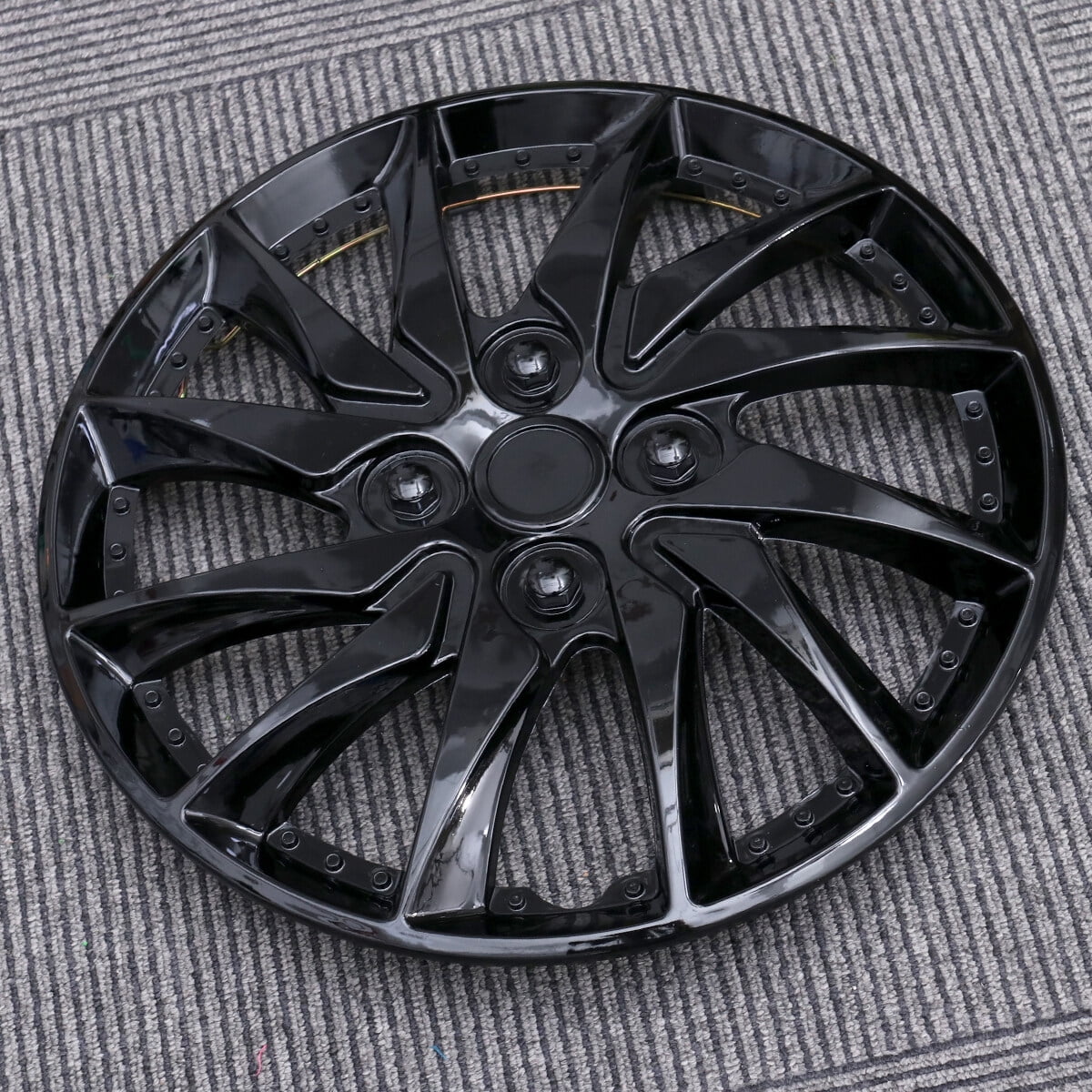 Raindrops 14" Black Car Wheel Hubcaps Cover Refit Accessory - Walmart.com