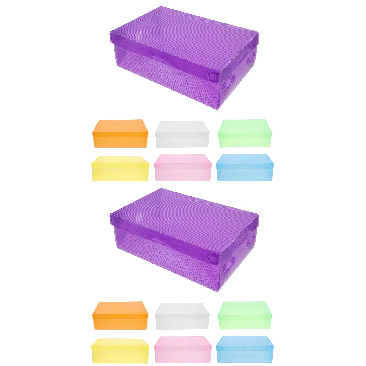 Raindrops 14 Pcs Shoe Storage Box Shoes Storage Container Space-saving ...