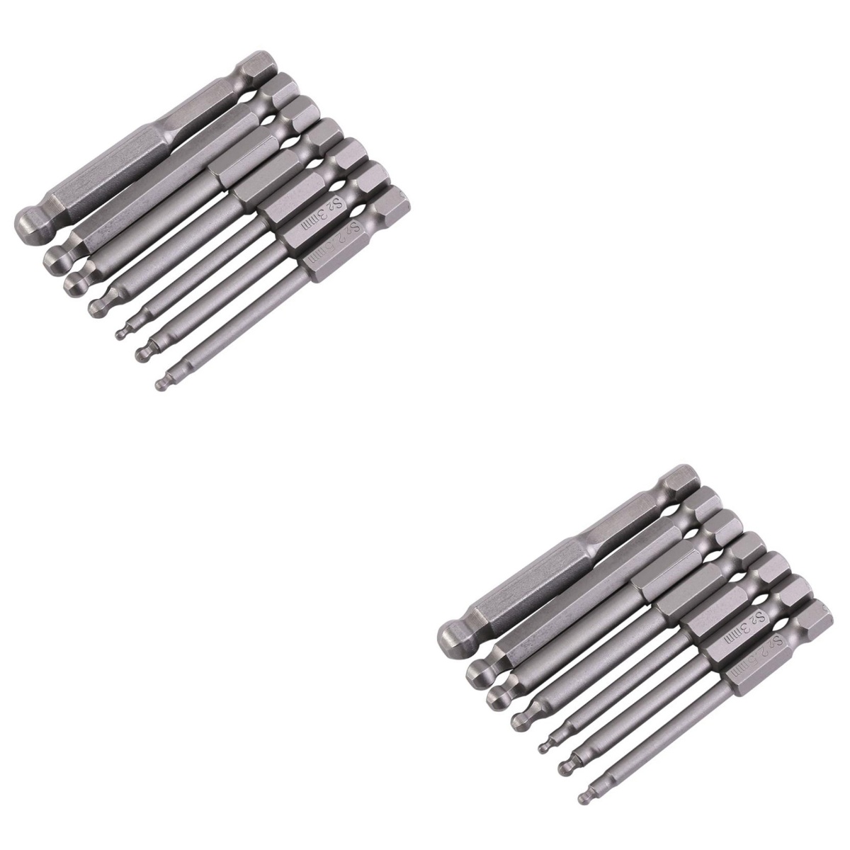 Raindrops 14 Pcs Steel Ball Screwdriver Bits Ball End Hexagon 2mm 2.5mm ...