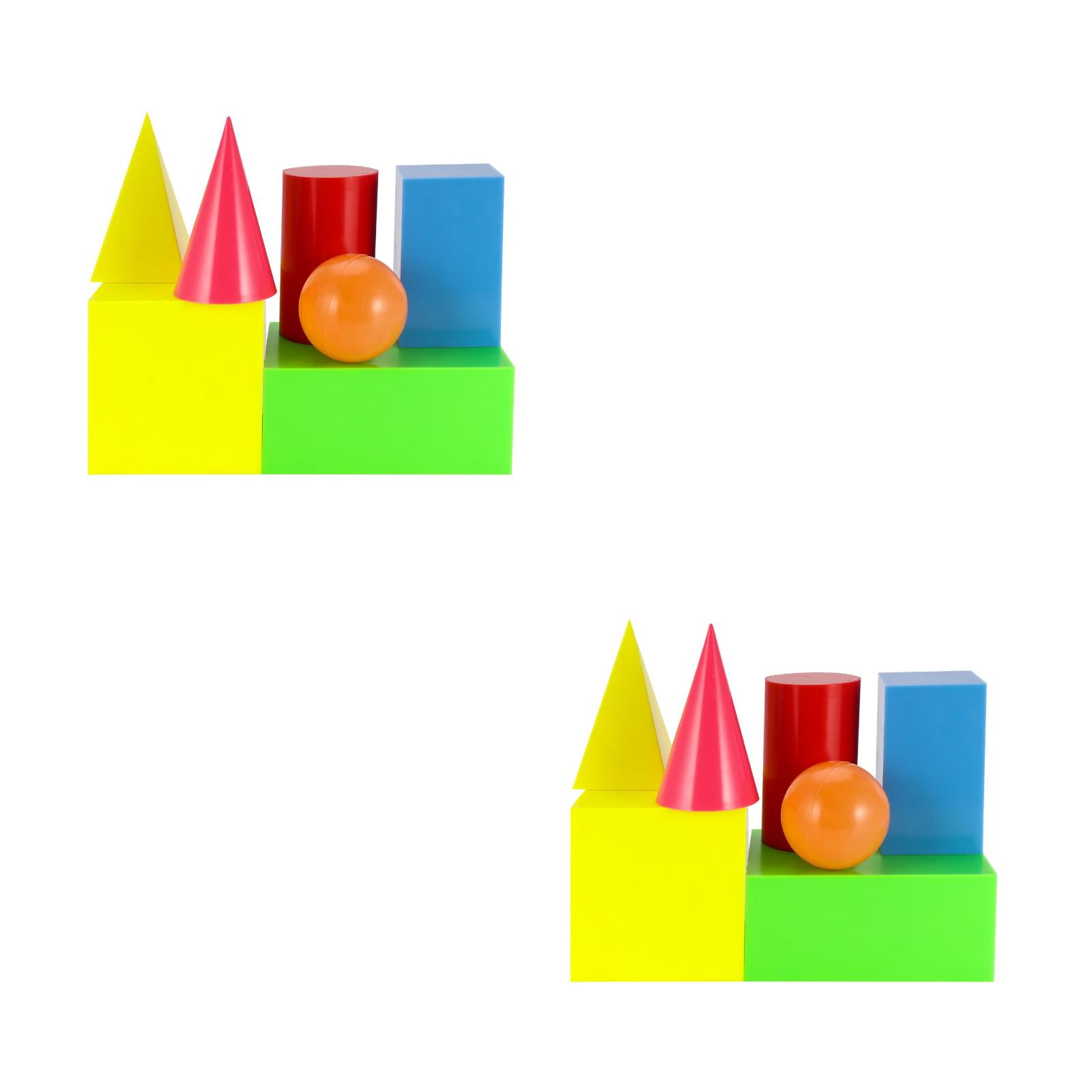 Raindrops 14 pcs Geometric Blocks Cube Cylinder Cone Building Blocks ...