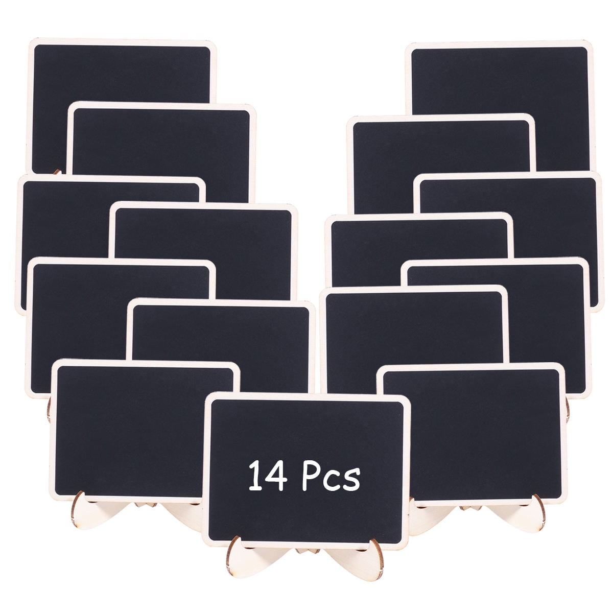 Raindrops 14Pcs Wood Mini Chalkboards for Dinner Party Table Sign Mini ...