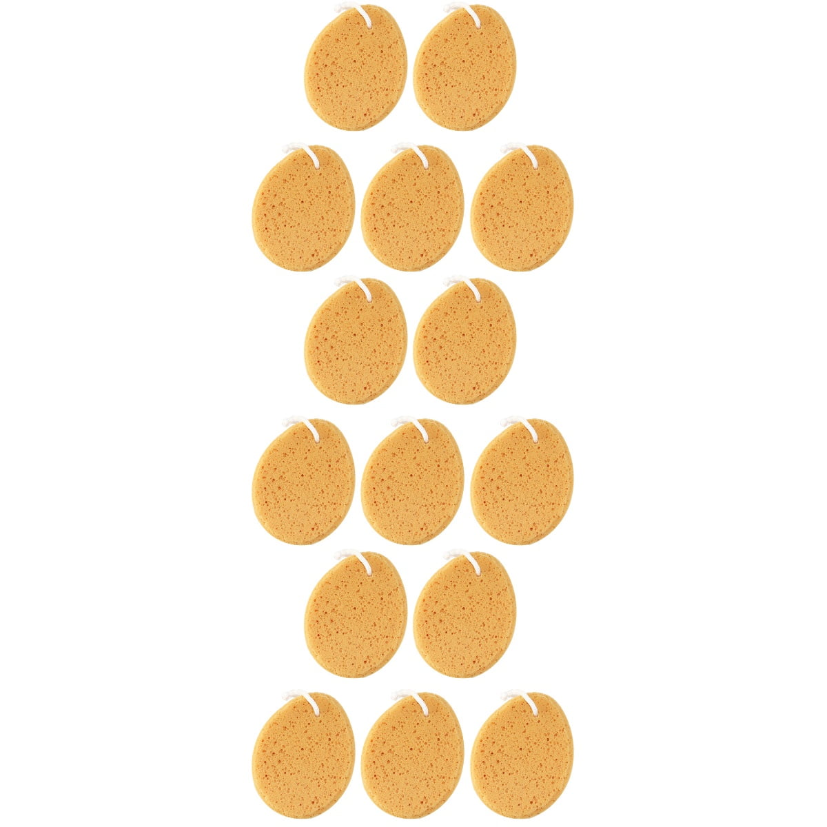 Raindrops 15 PCS Oval Shaped Bath Sponge Honeycomb Design Body ...