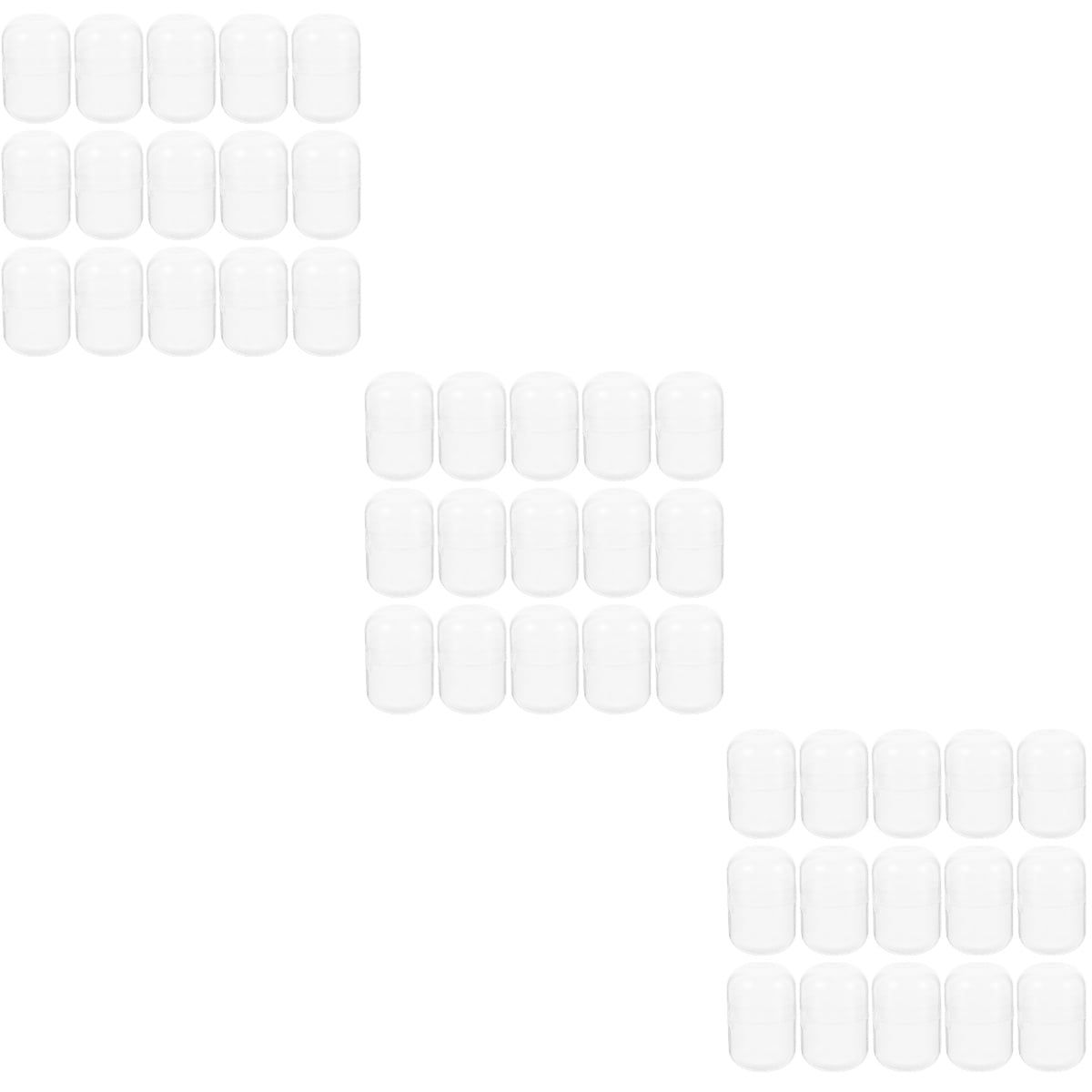 Raindrops 150 Pcs Fillable Capsules Balls Capsules Storage Boxes Empty ...